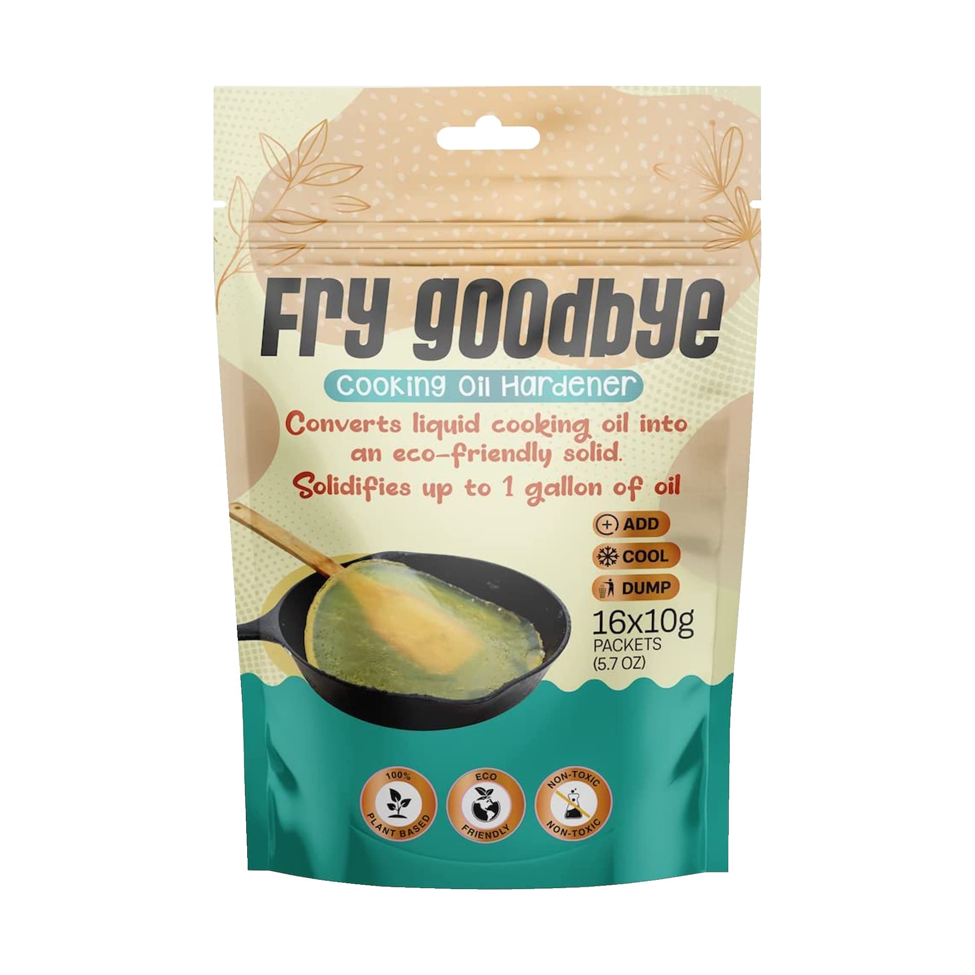 Buy Fry Goodbye | Cooking Oil Solidifier | Oil Hardening Powder | Turns ...