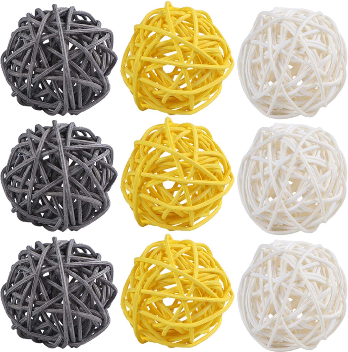 Amazon.com: STMK 24 Pcs 2 Inch Rattan Balls Decorations, Wicker Balls ...
