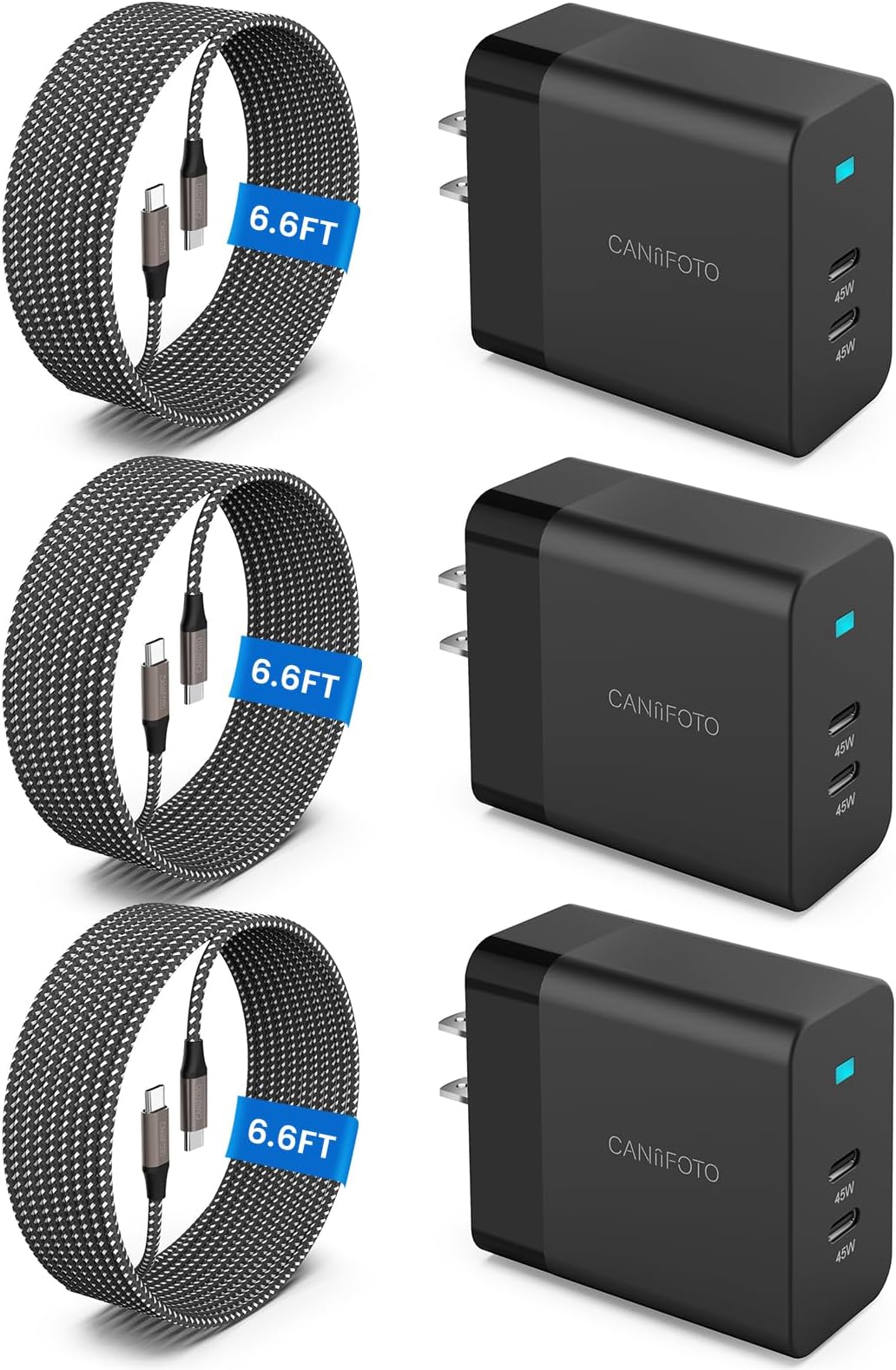 Amazon.com: USB C Fast Charger Block Type C Charging Block 2-Pack 20W ...