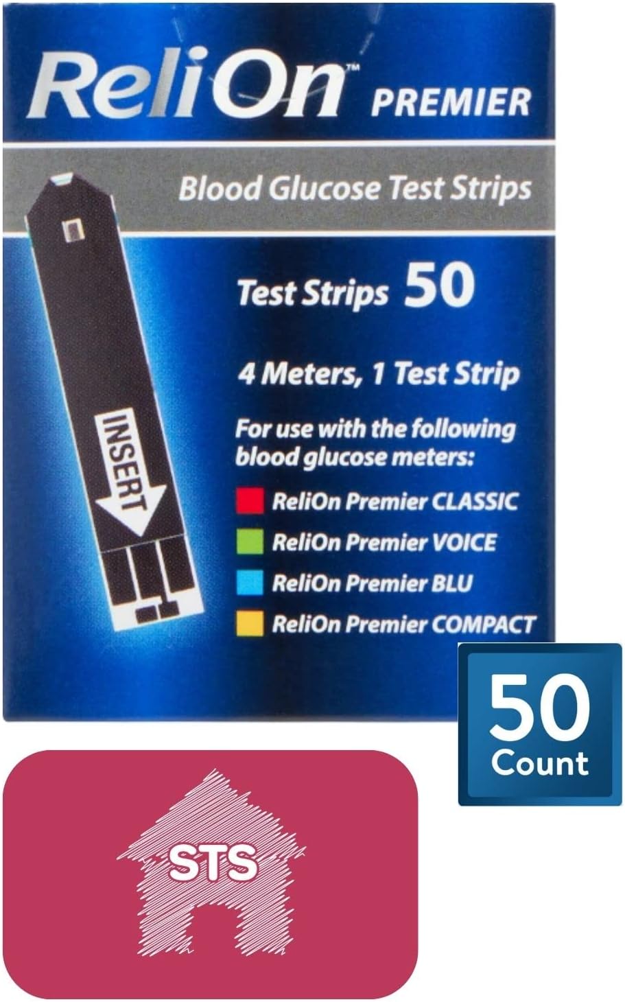 Amazon.com: Reli On Blood Glucose Test Strips 100 count (100) : Health ...