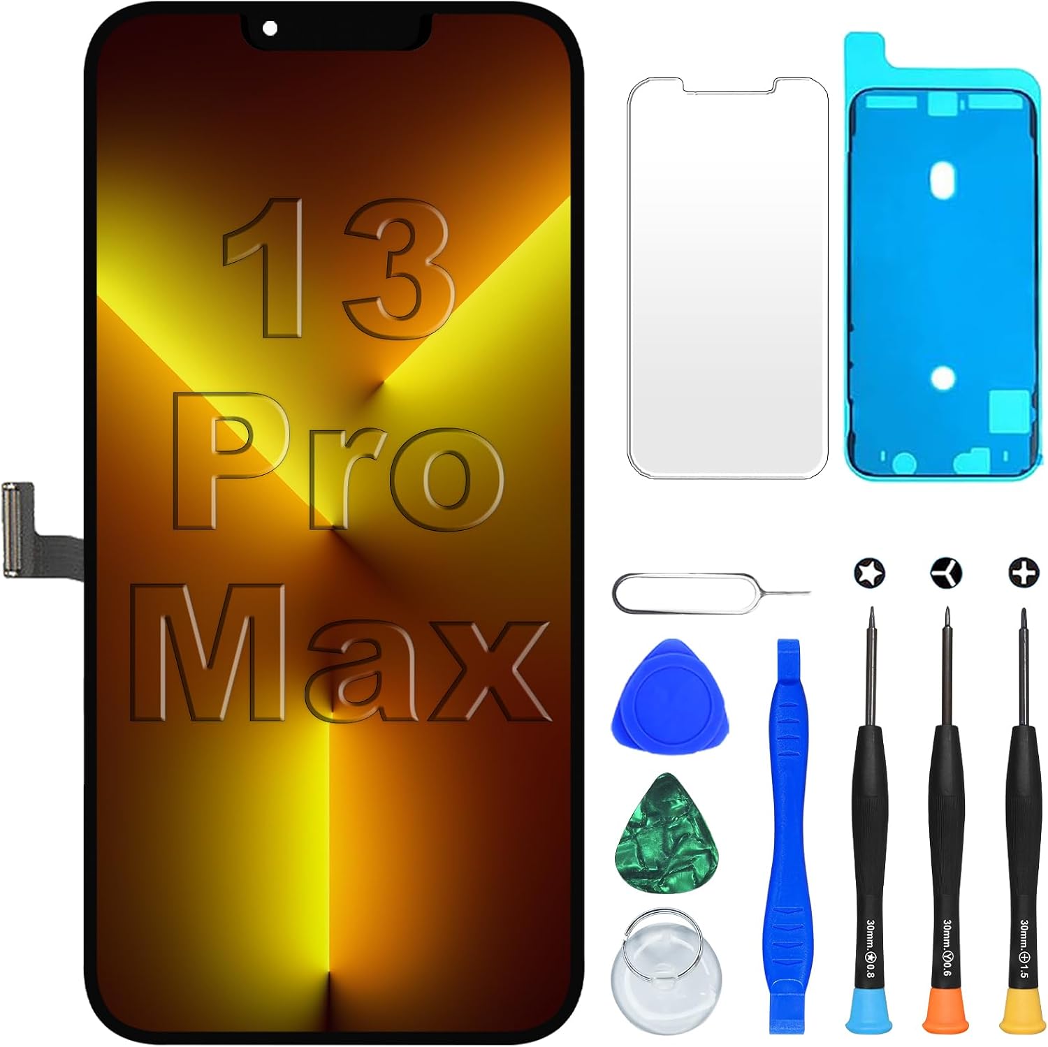 DIGI4U for iPhone 13 Pro Max Screen Replacement, 6.7''[3D Touch][Small ...