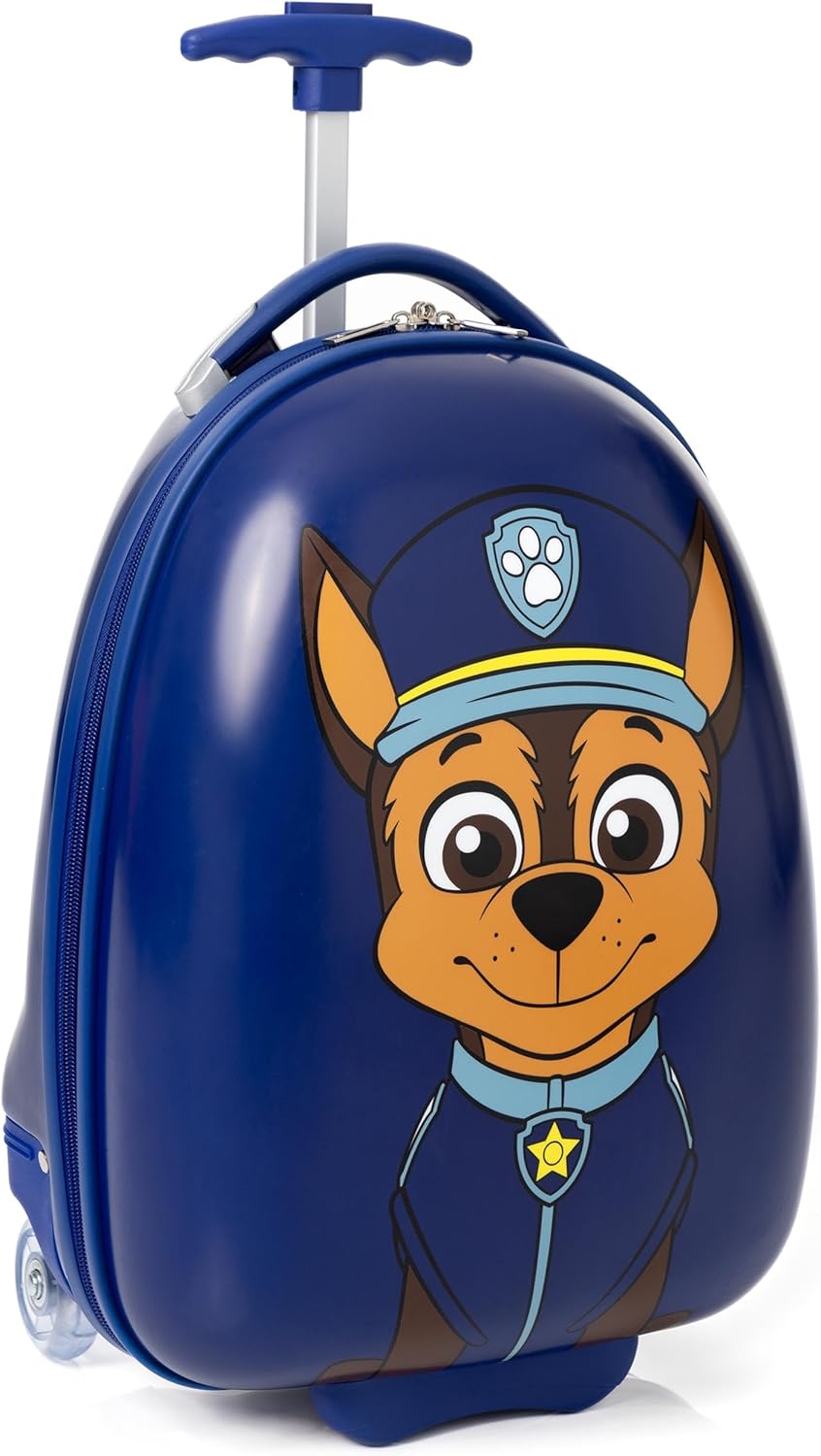Amazon.com | Paw Patrol Chase Suitcase Kids | Boys Navy Cabin Small ...