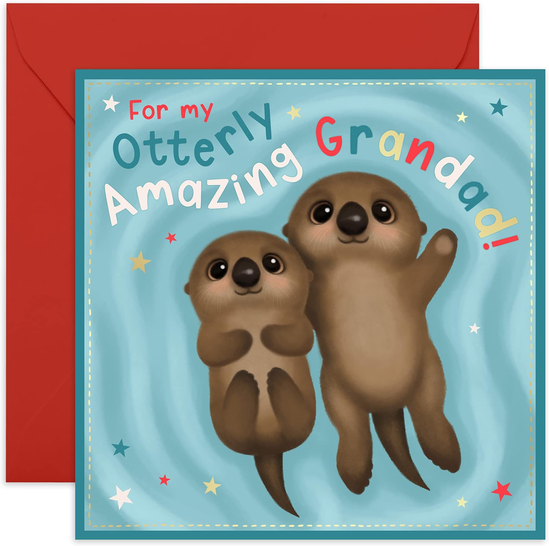 Amazon.com : CENTRAL 23 - Cute Grandpa Birthday Card - 'Otterly Amazing ...