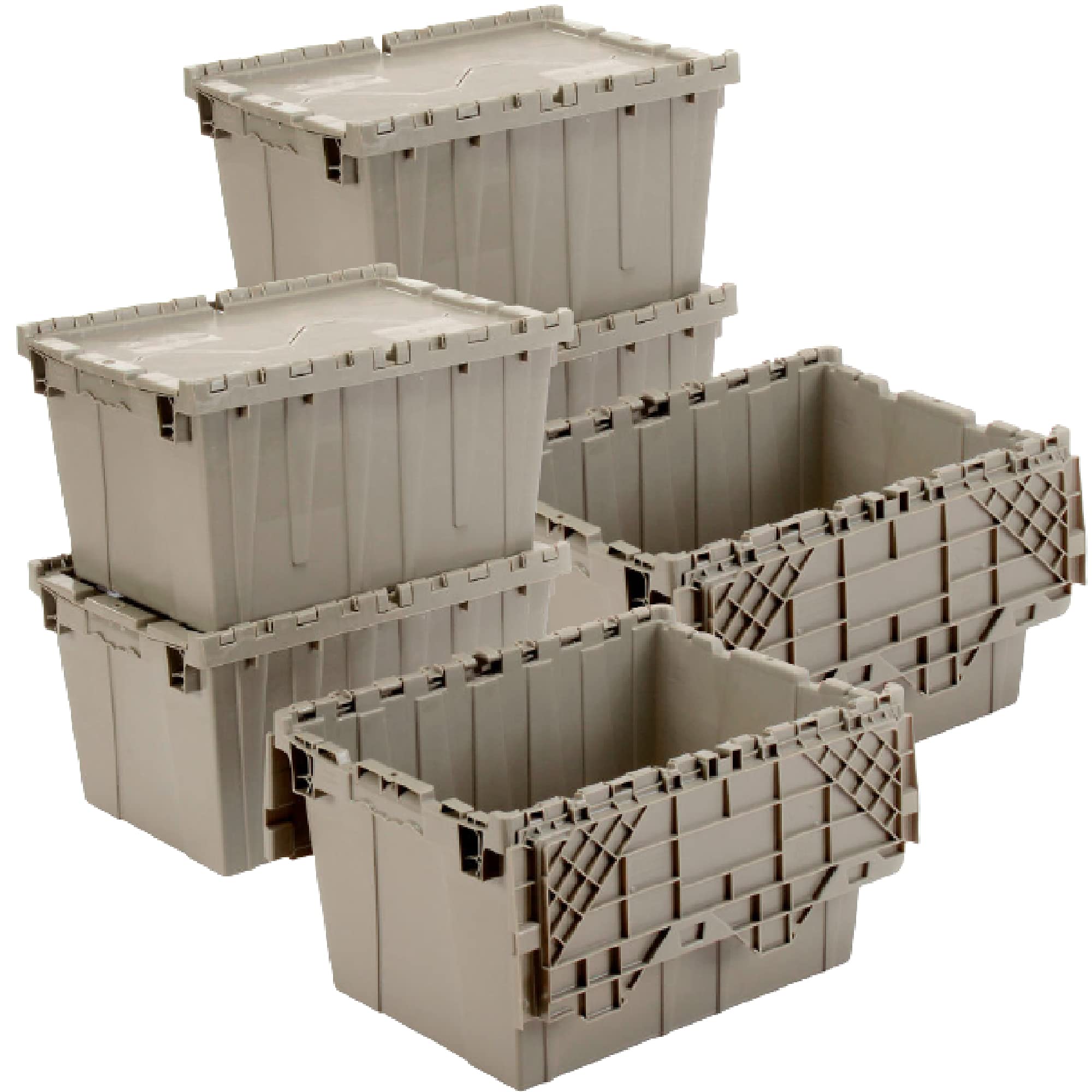 Buy 12 Gallon Commercial Flip Top Tote Storage Container (PACK OF 6 ...