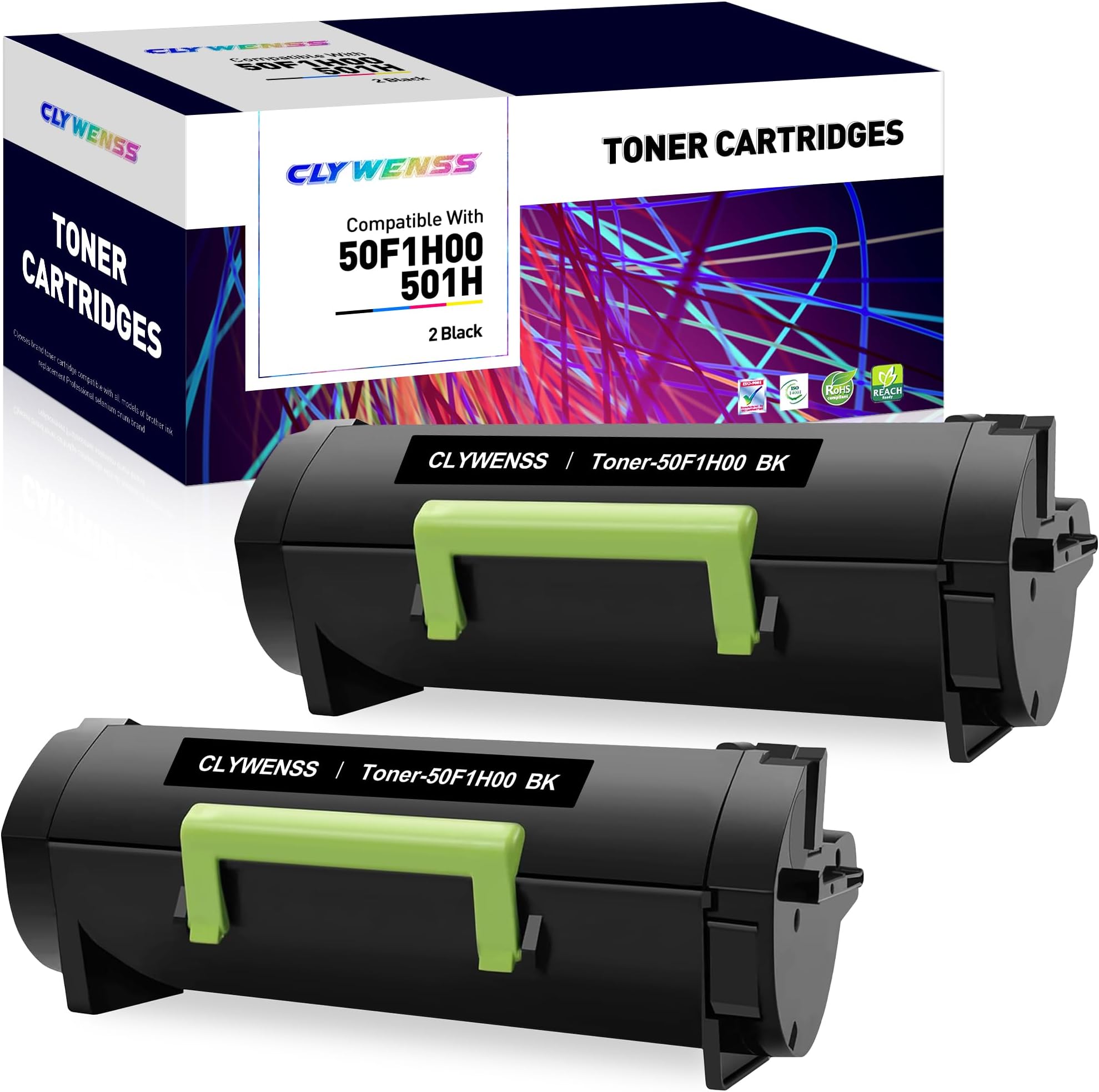Amazon.com: CLYWENSS Compatible Toner Cartridge Replacement for Lexmark ...