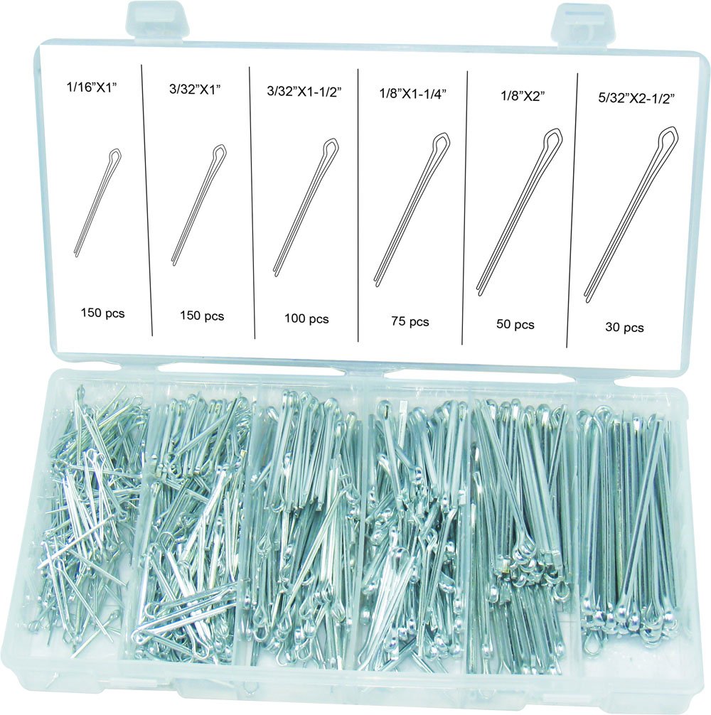 Amazon.com: Swordfish 31080-555pc Cotter Pin Assortment : Industrial & Scientific