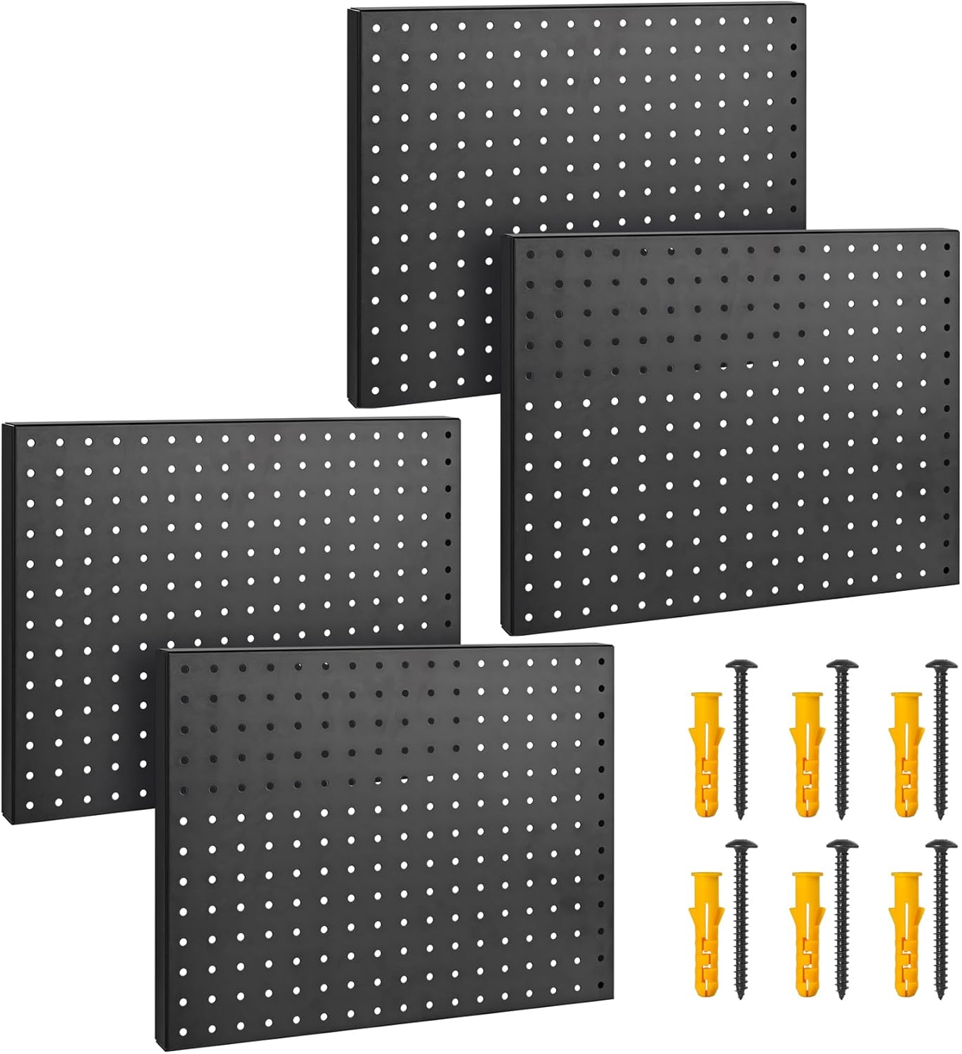 Amazon.com: Heavy Duty Metal Pegboard Organizer - Wall Storage Steel ...