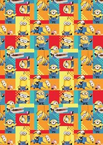 Amazon.com: Danilo Promotions LTD Despicable Me Wrapping Paper 2 Sheet ...