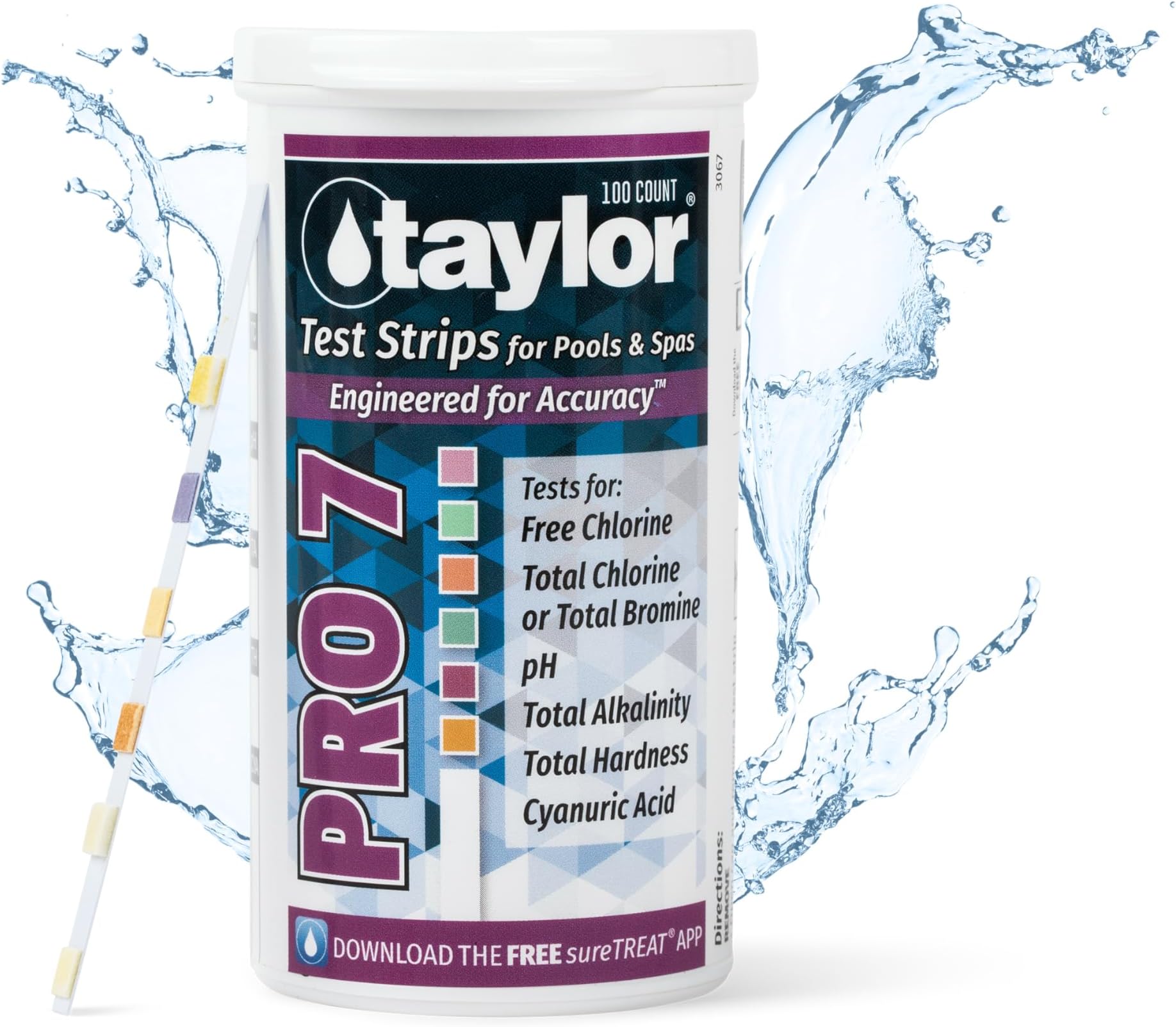 Amazon.com : Taylor S-1452, 7-in-1 Pool and Spa Test Strips for Free ...