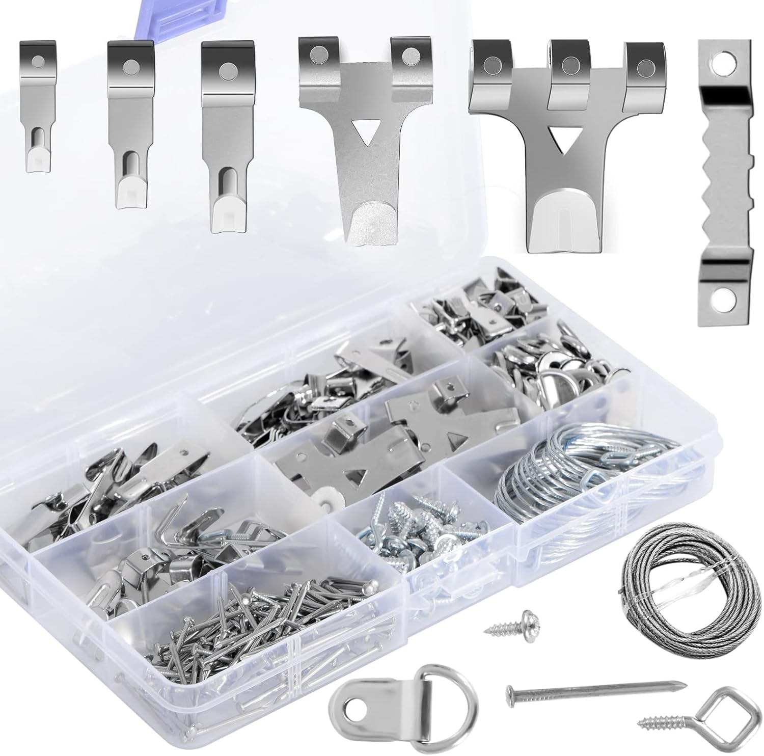 LUNEKUCK 255 Pcs Crochet Tableau Mural Accroche Murale Support Cadre ...