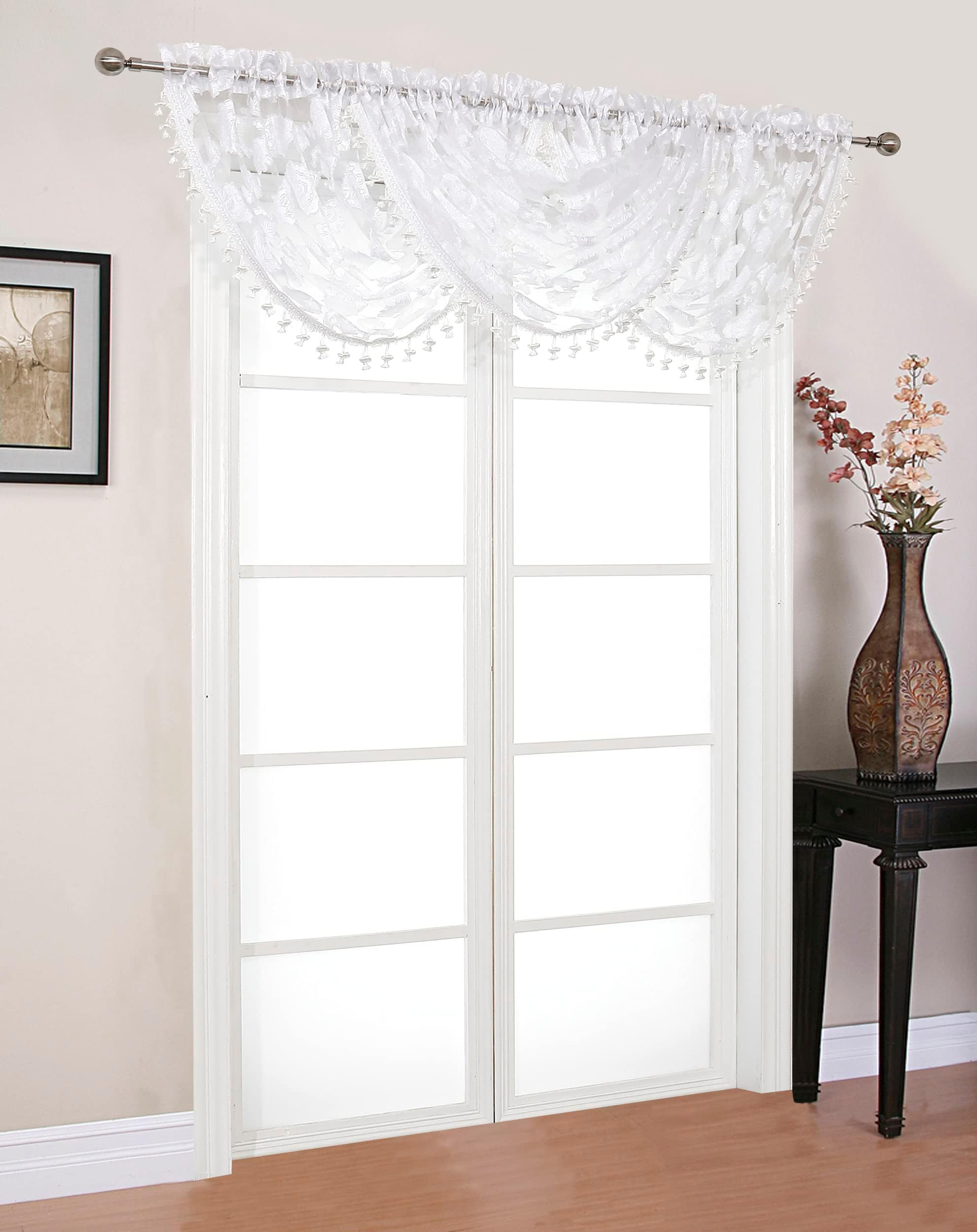 Amazon.com: Regal Home Collections Marrakesh Decorative Clipped White ...