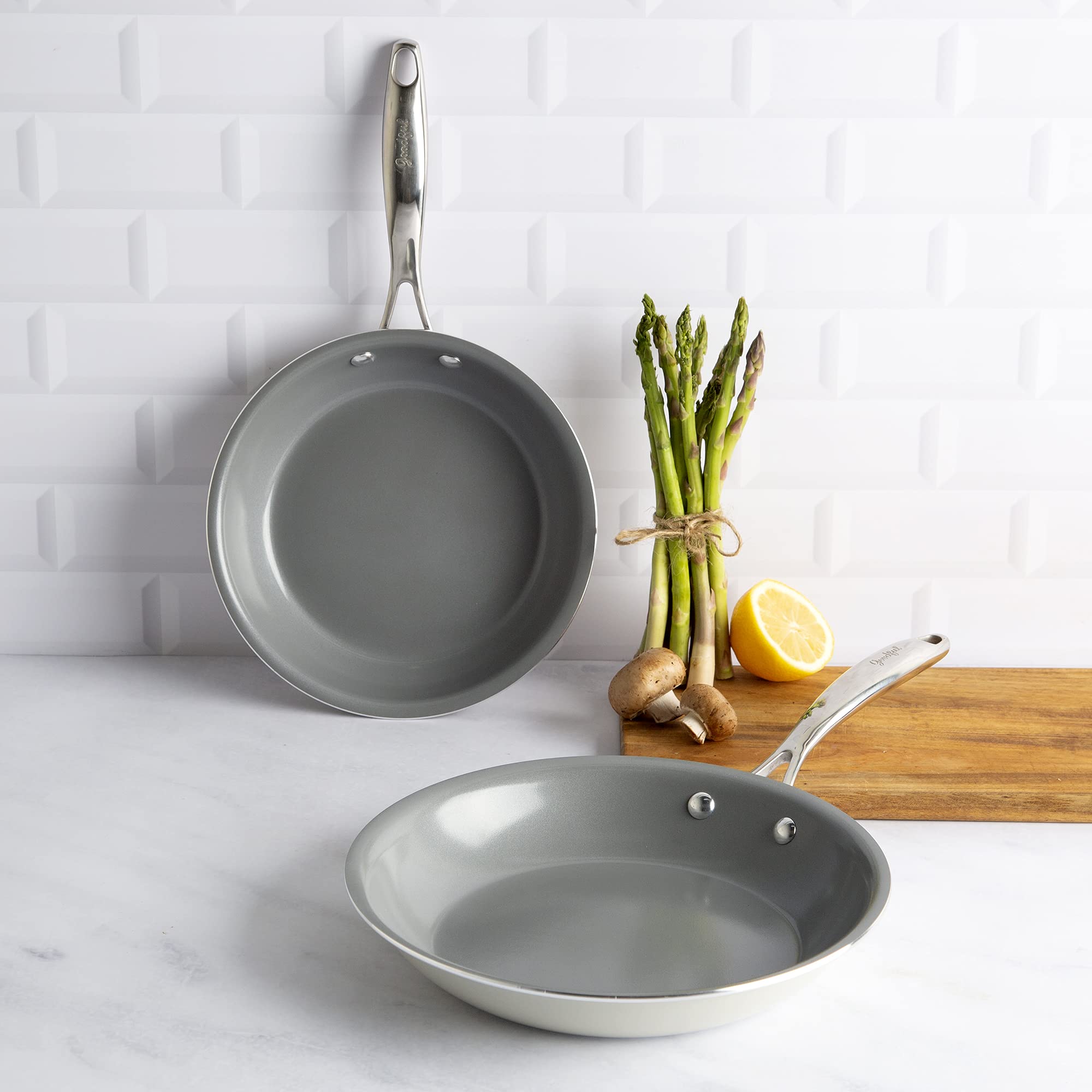 Goodful Ceramic Nonstick 1Piece Frying Pan Set, 8 Inch Skillet ...