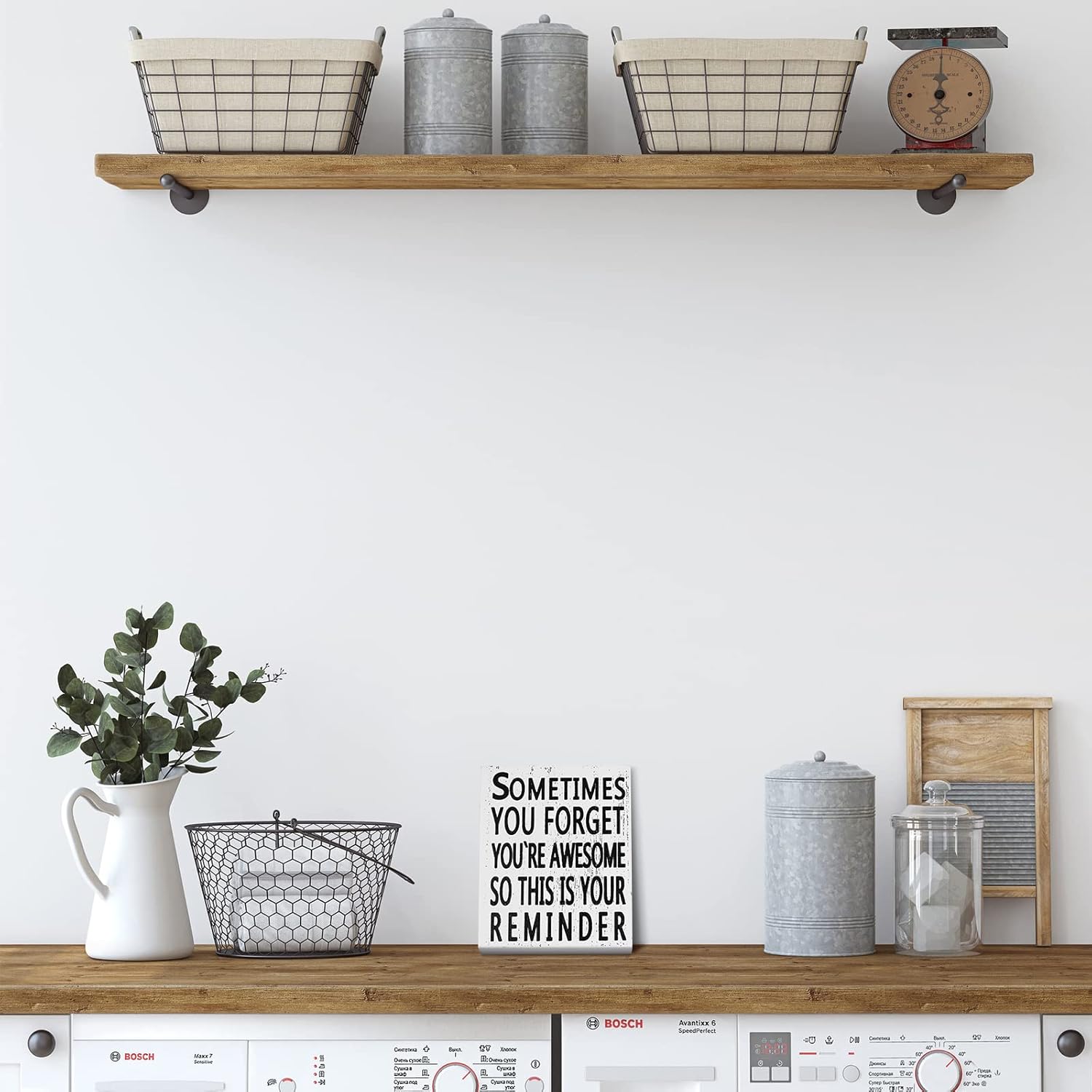 Letrero inspirador para caja de pared de madera de 4 x 5 pulgadas ...