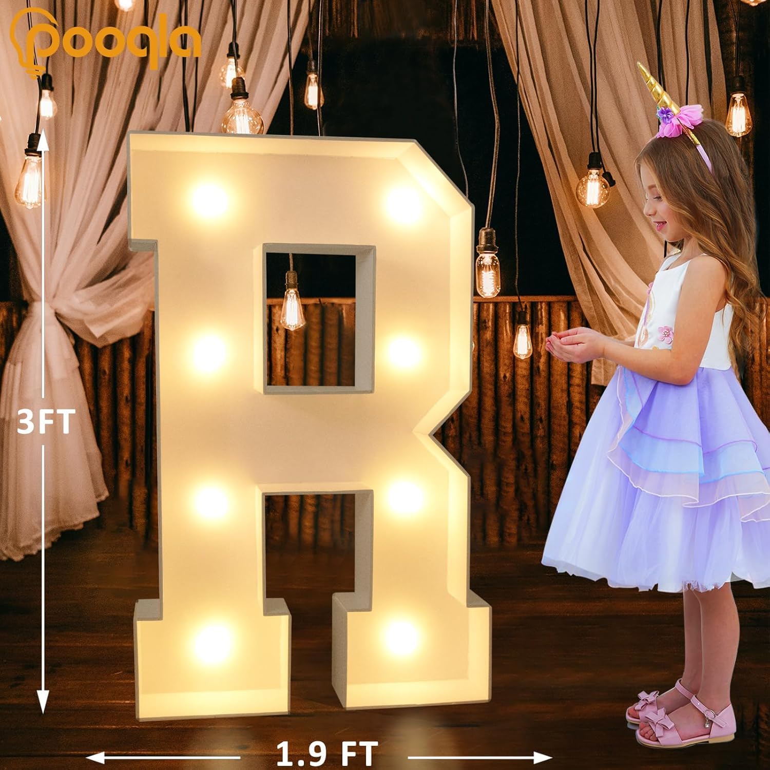 Snapklik.com : 3 FT Marquee Light Up Letters, Large Light Up Letters ...