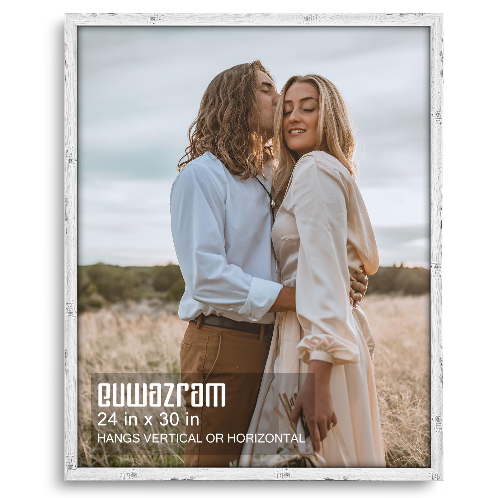 Amazon.com - euwazram Rustic White 24x30 Frame - Single Frame, 24 x 30 ...