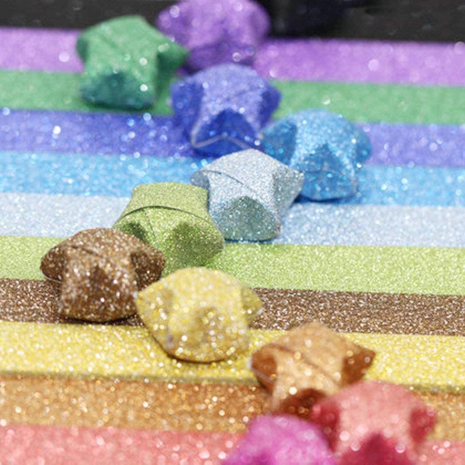 Amazon.com : Yeooyoor Origami Stars Papers Package DIY Paper, 360 ...