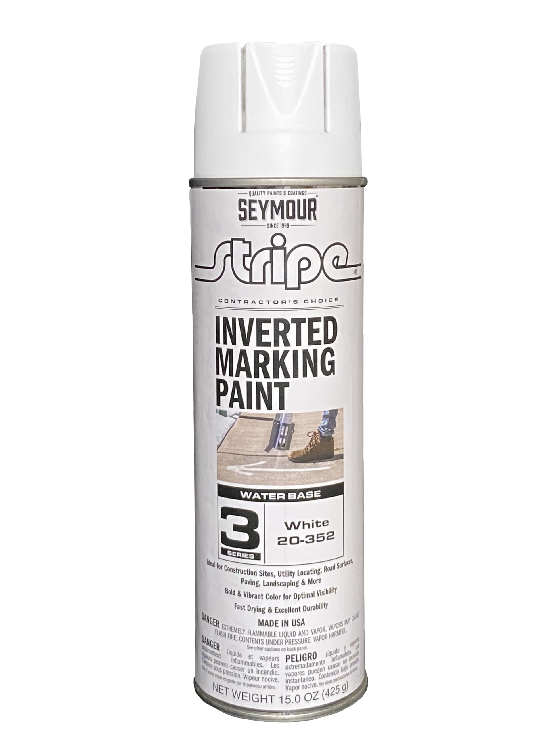 12‐Pack of 20 Oz Seymour 20‐352 Stripe White 3 Series Water‐Based ...