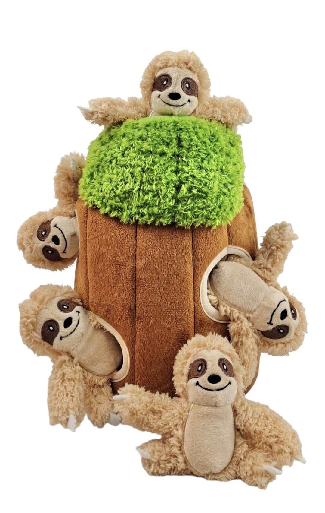 Pet Supplies : Glow Pups Sloth in Tree Hide and Seek Dog Toy for Small ...