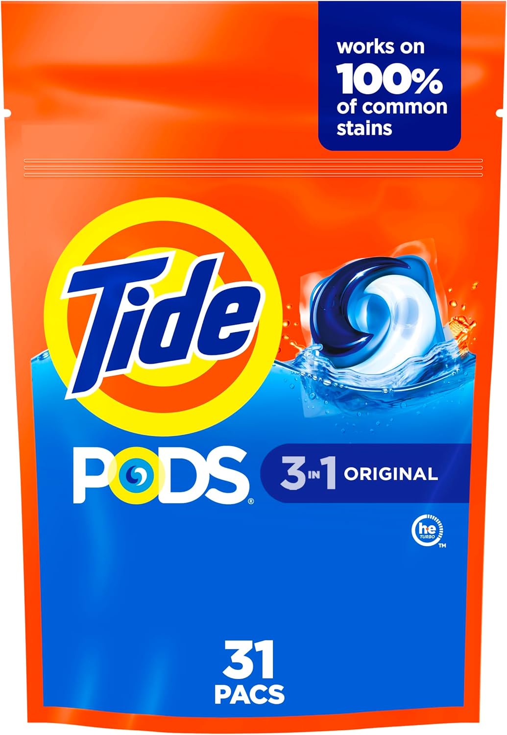 TIDE LAUNDRY PODS 3 IN 1 ORIGINAL 31 PACK : Amazon.com.au: Health ...