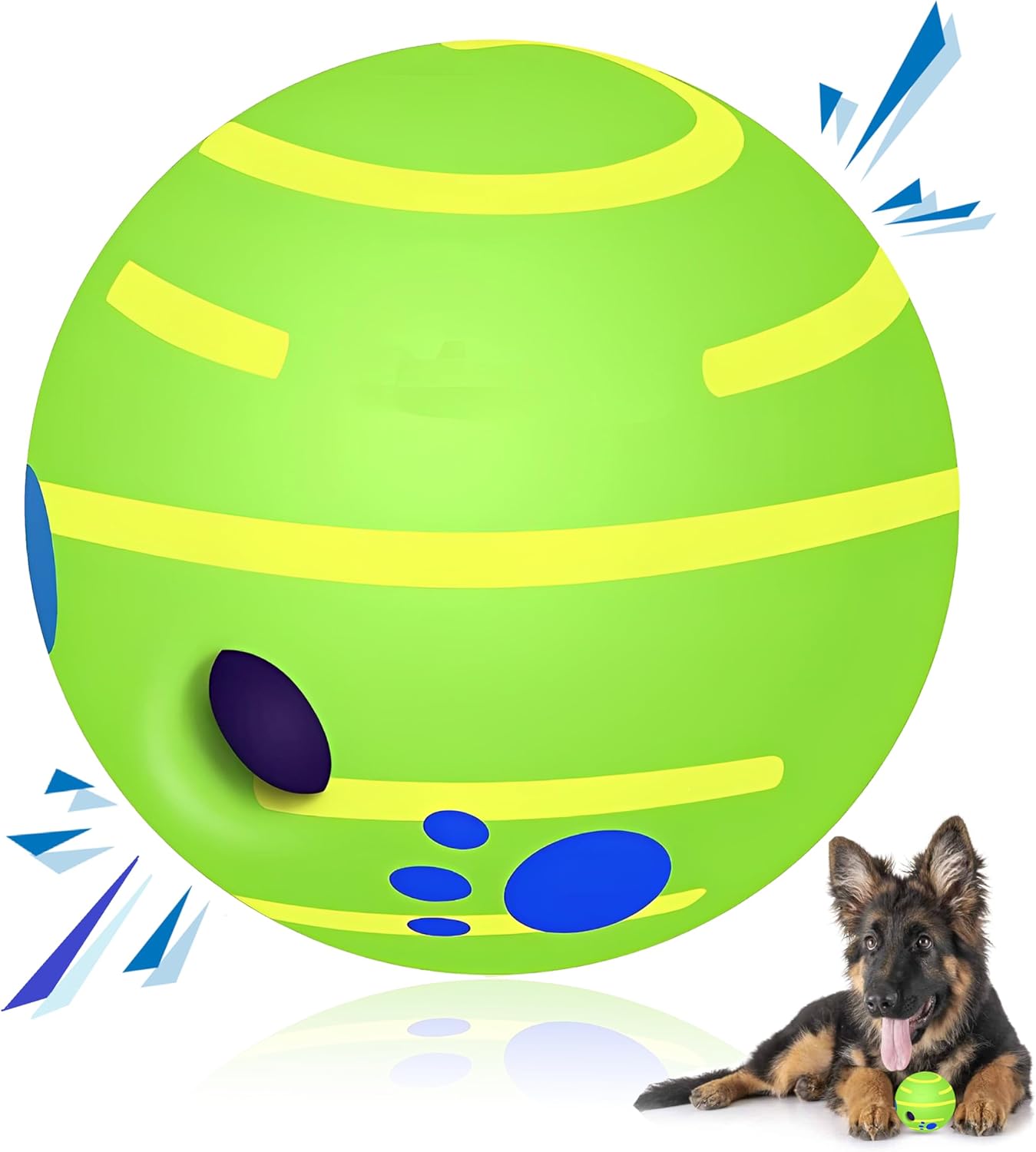 SIKARAAM Giggle Ball for Dogs Squeaky Balls Interactive Toy for Anxiety ...