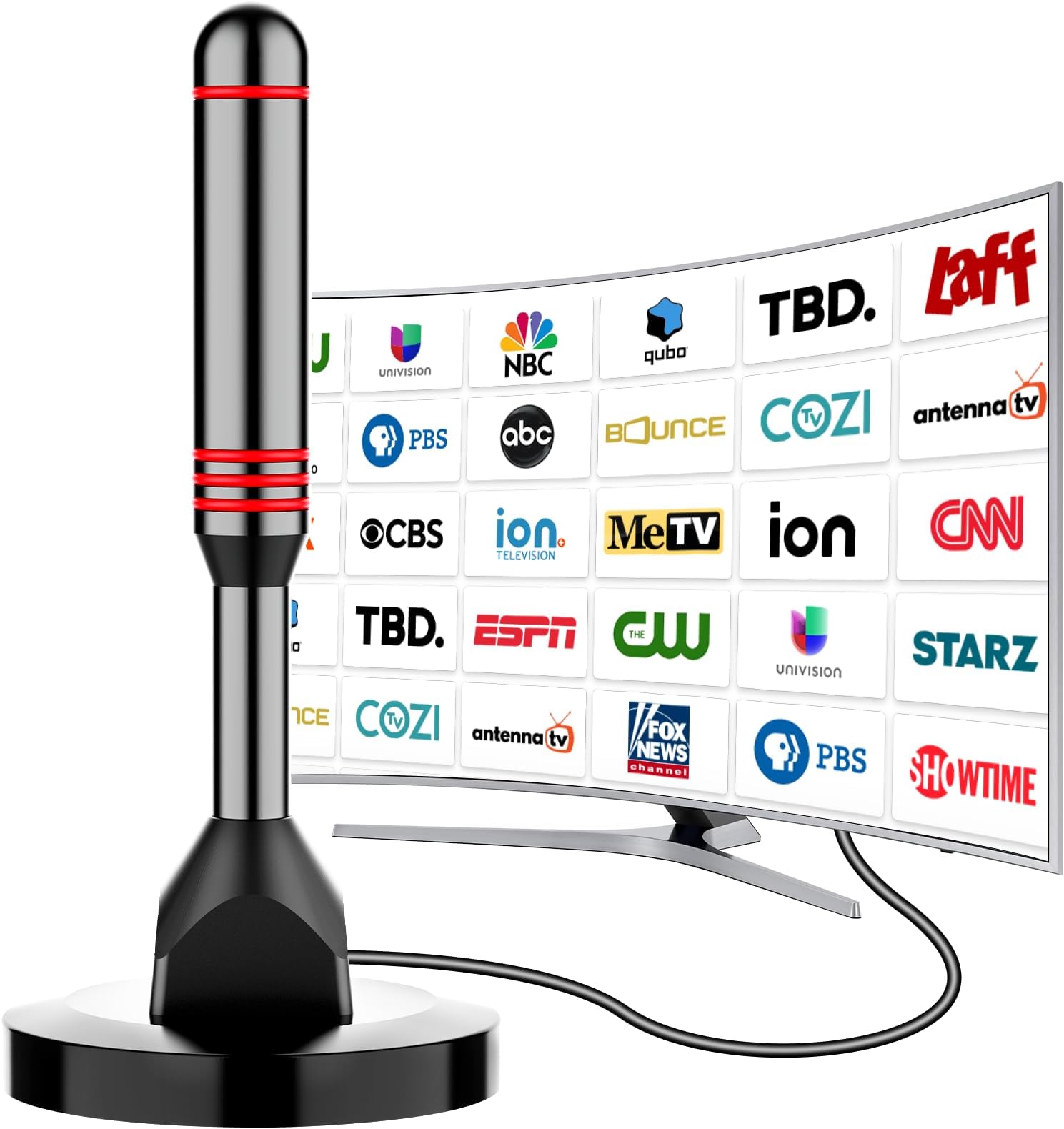 Amazon.com: POBADY Digital TV Antenna DVB-T2 Portable Indoor Outdoor TV ...