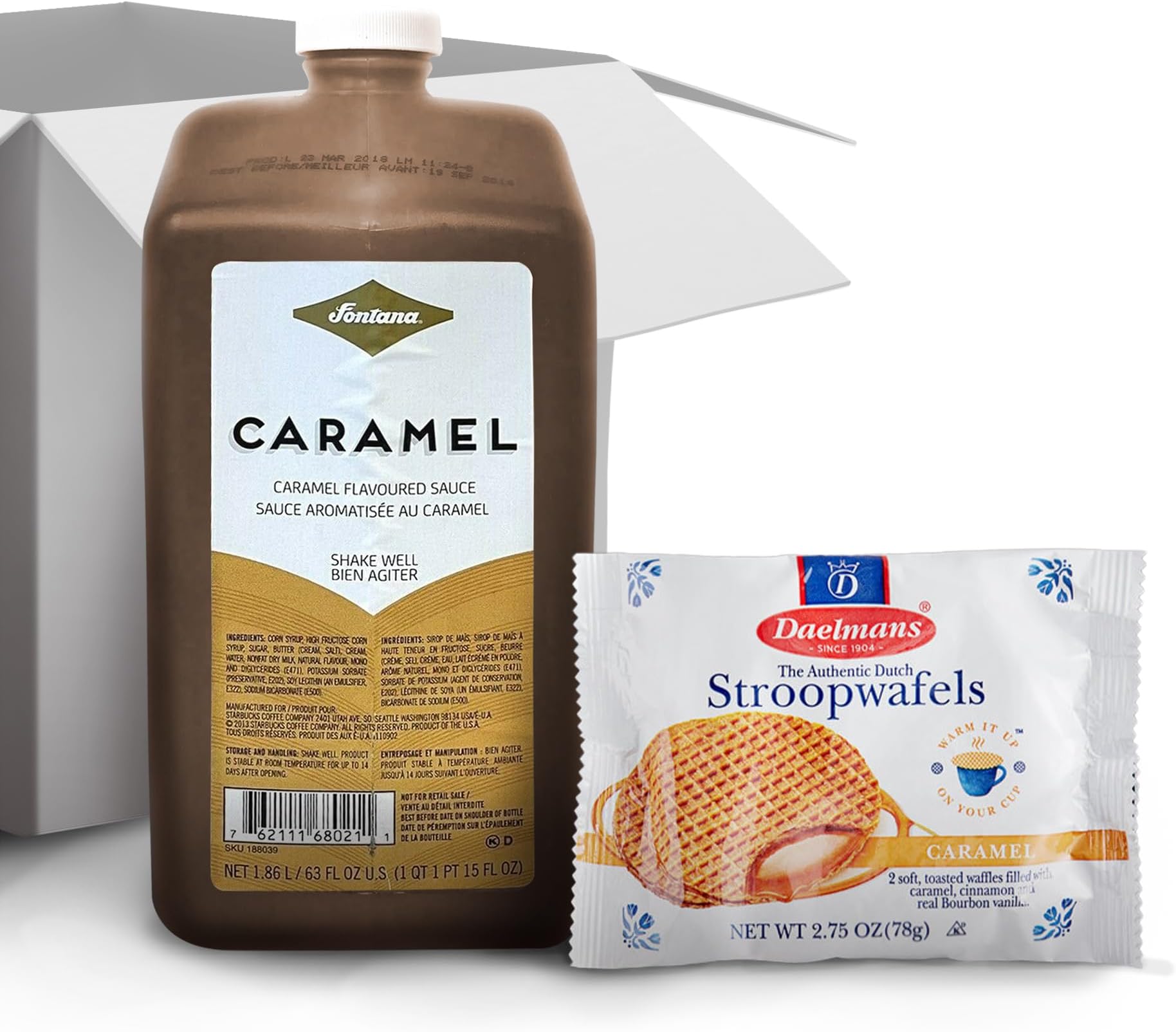 Amazon.com : Fontana | Frappuccino Mocha Sauce; Beverage Syrup ...