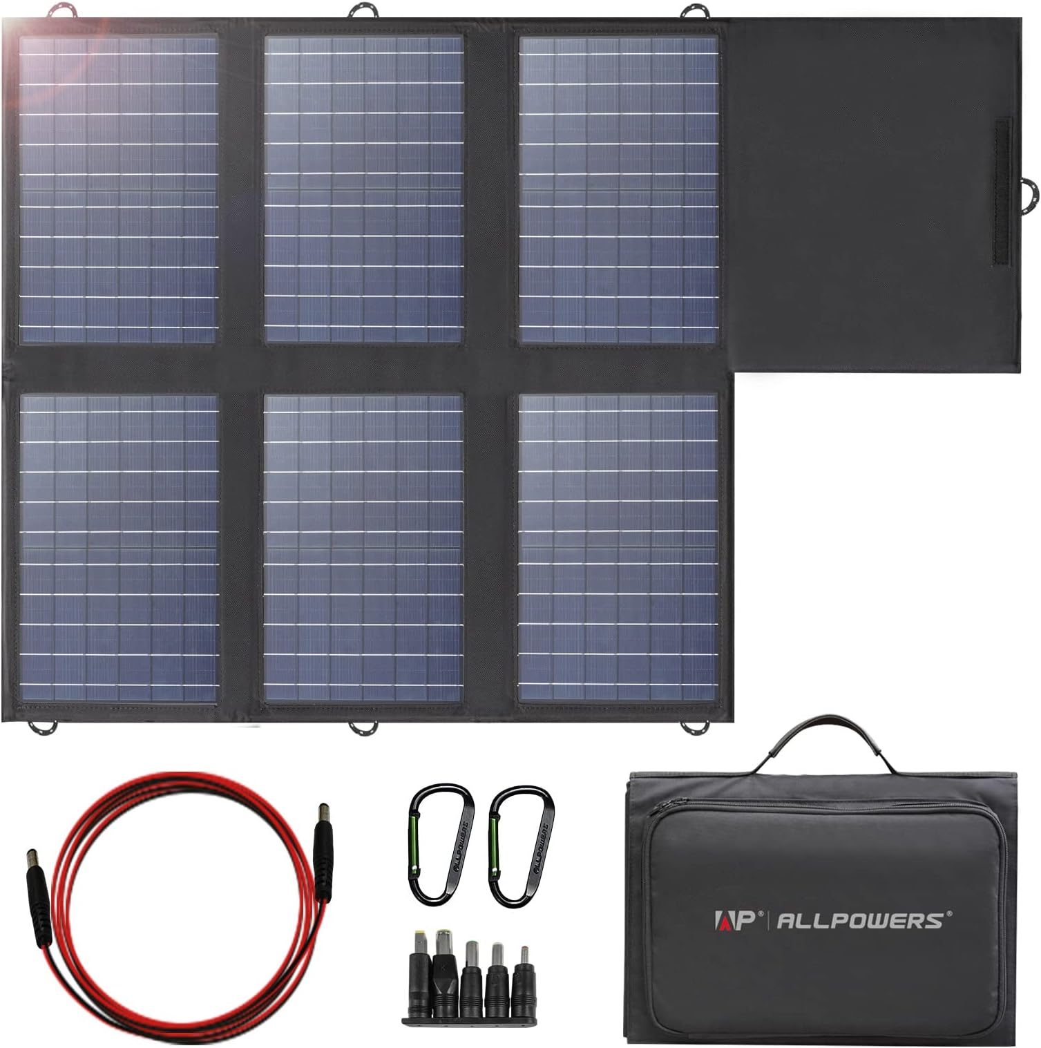 Amazon.com: Portable Solar Panel, LUMOPAL 60W Foldable Solar Panels ...