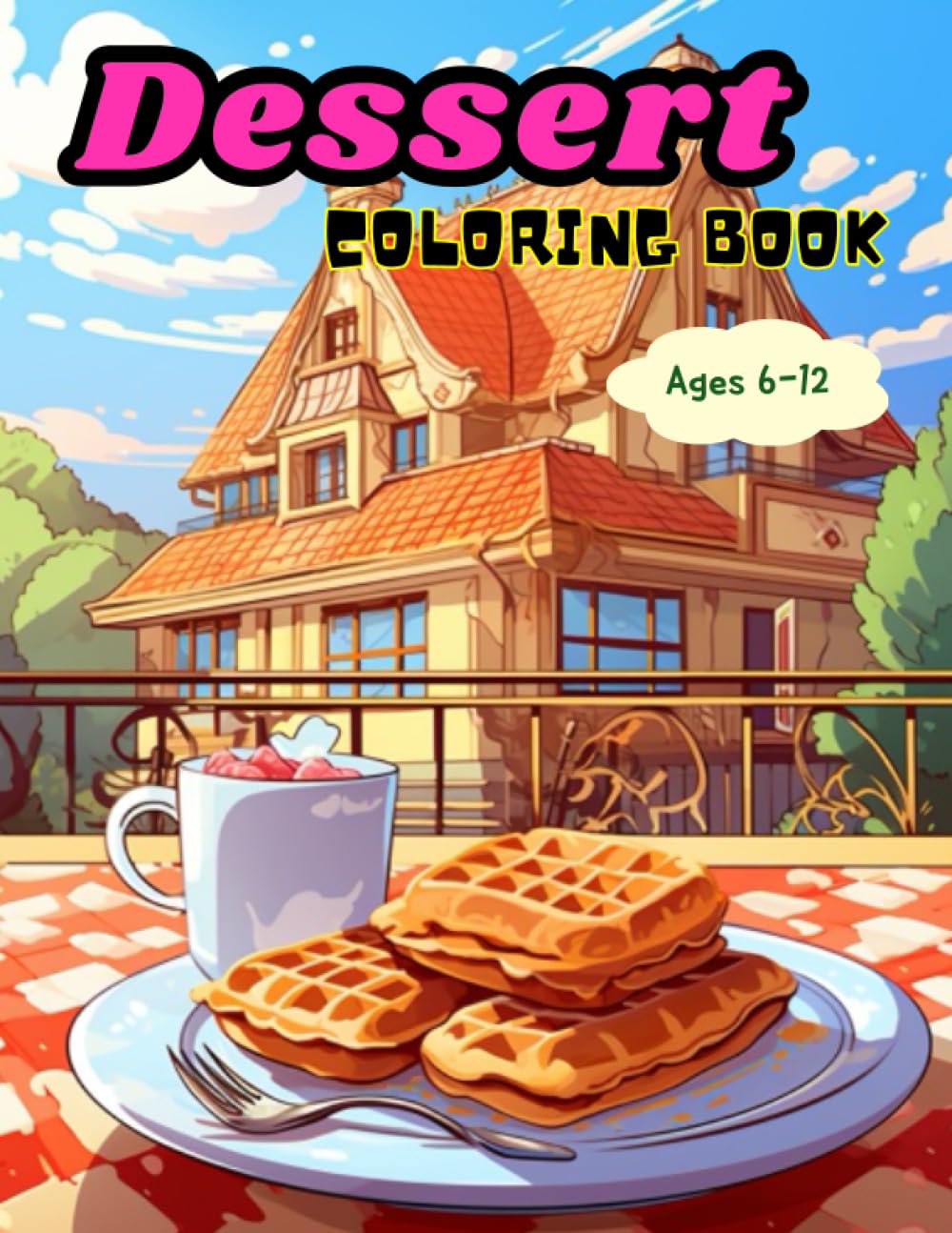 Dessert Coloring Book: Collection of Delicious and Sweet Dessert ...