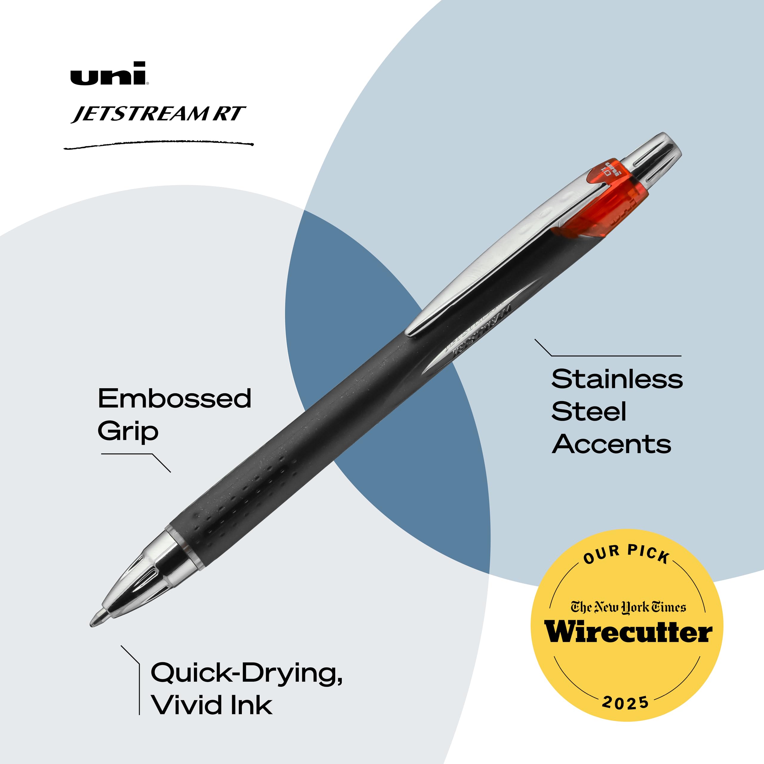 Snapklik.com : Uniball Jetstream RT Retractable Ballpoint Pen, Medium Point