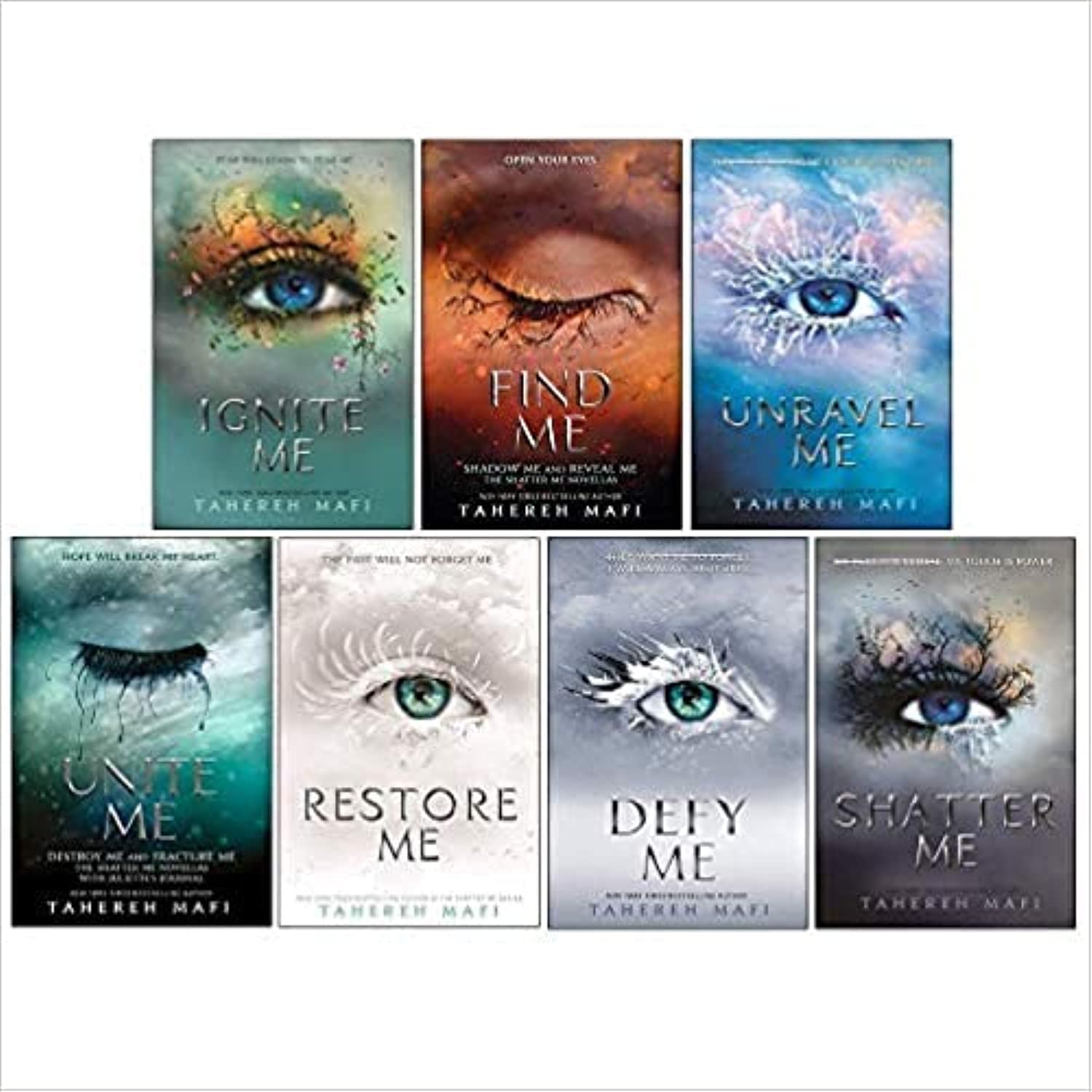 Snapklik.com : Shatter Me Series 8 Books Collection Set By Tahereh Mafi