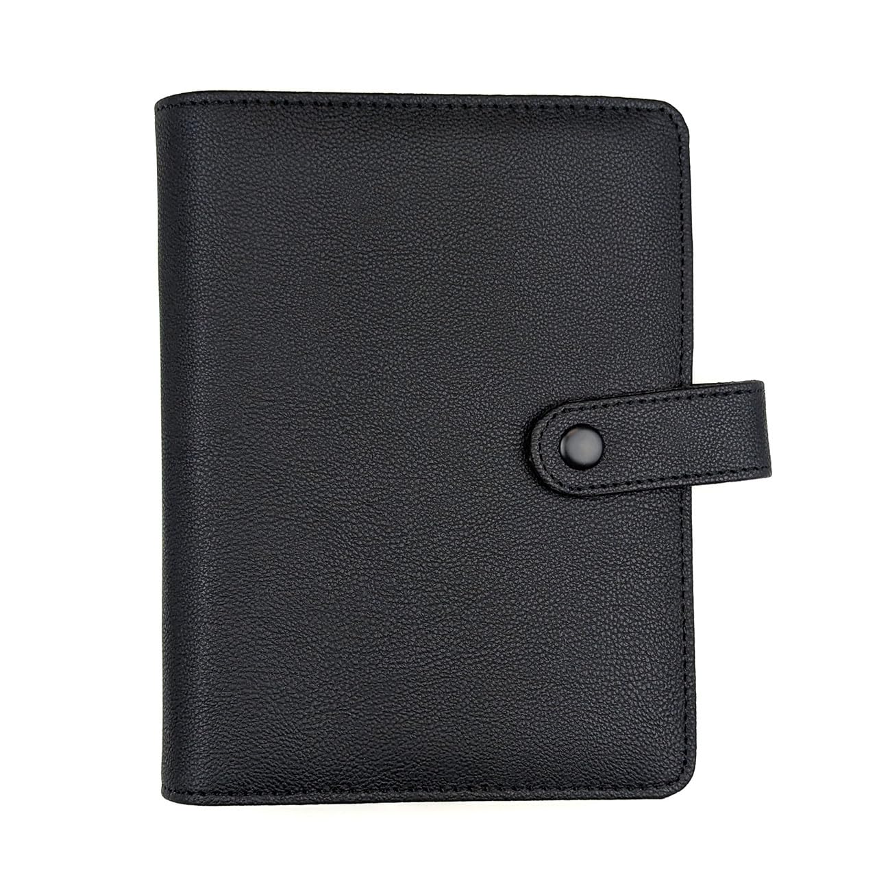 Amazon.com: Black Vegan Leather Personal Six Ring Planner Binder, 6 ...