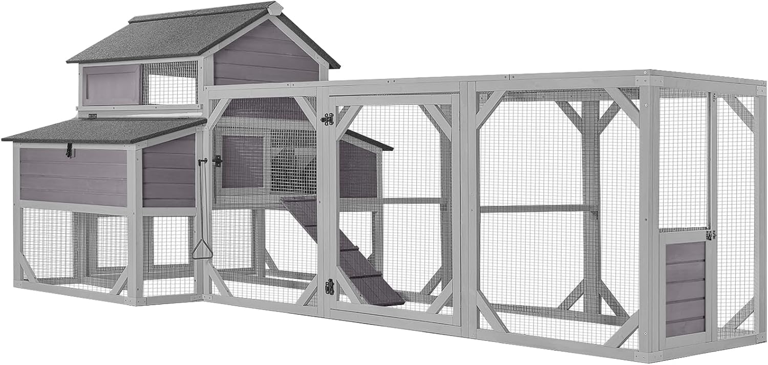 Amazon.com: Aivituvin Chicken Coop Extra Large Chicken House 41.3ft² ...