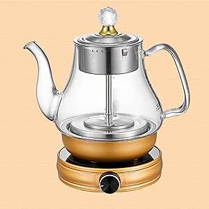 Amazon.co.jp: Electric Kettle Glass Tea and Coffee Pot 1.2L 600w LED ...