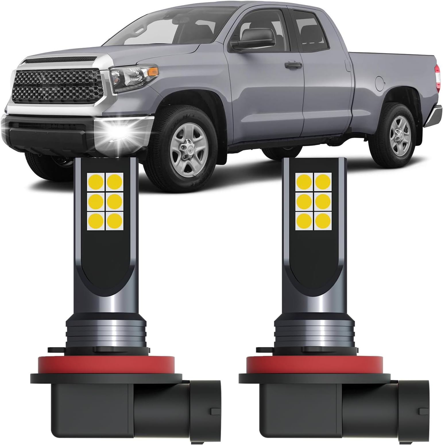 Amazon.com: XFLHEHD Tundra LED Fog Lights for 2014-2021 Toyota Tundra ...