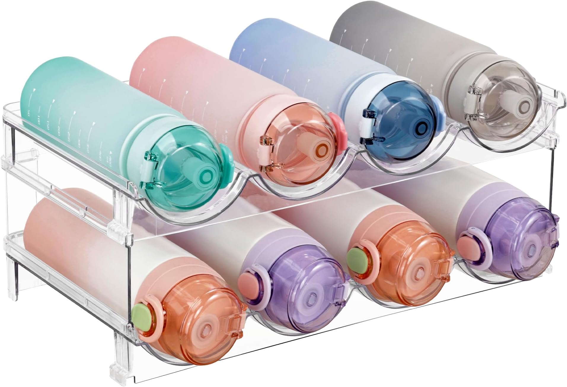 Amazon.com: Vtopmart Stackable Water Bottle Organizer Holder, 2 Pack ...