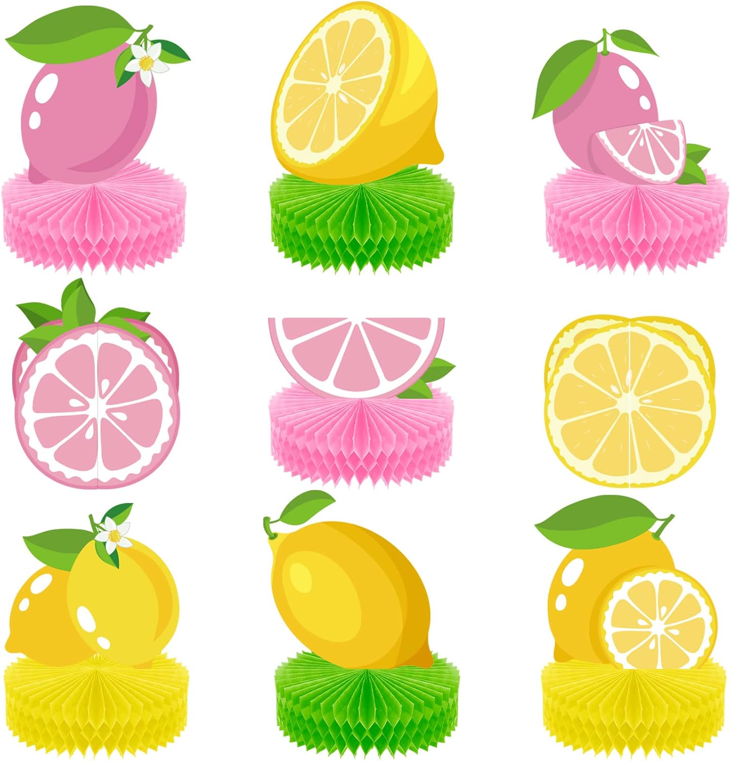 Amazon.com: Pink Lemonade Party Decorations for Table Lemon Honeycomb ...