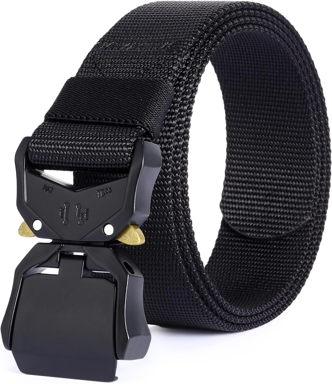 YiwerDer Nylon Belts for Men, Military Hiking Rigger 1.5" Work Belt ...