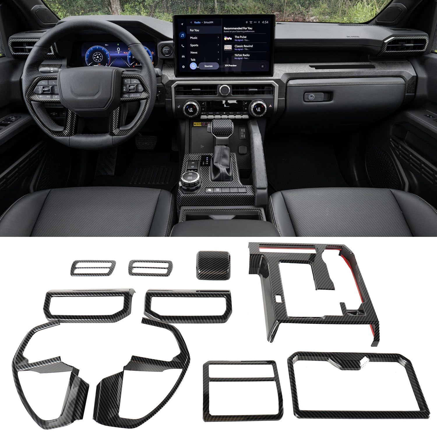 Amazon.com: Tempsnow Center Control Gear Shift Panel Cover Trim for ...