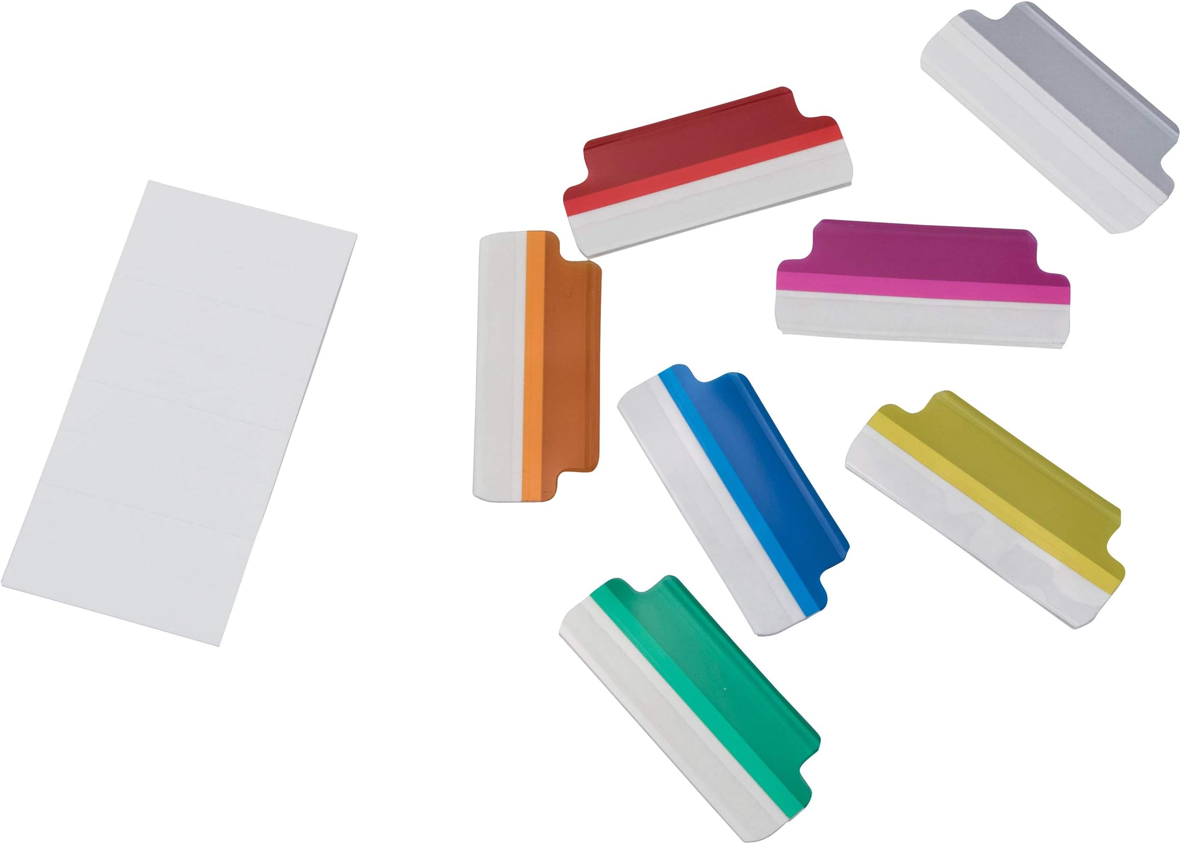 Amazon.com : ADVANTUS Self Adhesive Index Tabs with Inserts, 16 Tabs ...