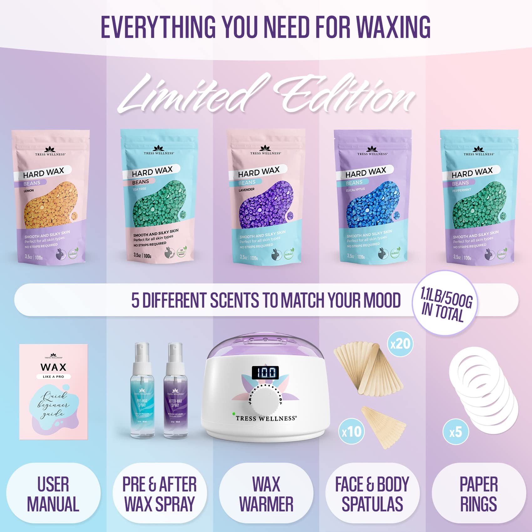 Snapklik.com : Tress Wellness Waxing Kit For Brazilian Wax - Easy To ...