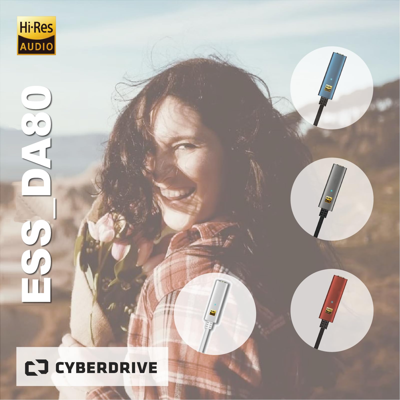 Snapklik.com : CYBERDRIVE USB-C Audio DAC Dongle By ESS 9280 Quad DAC ...