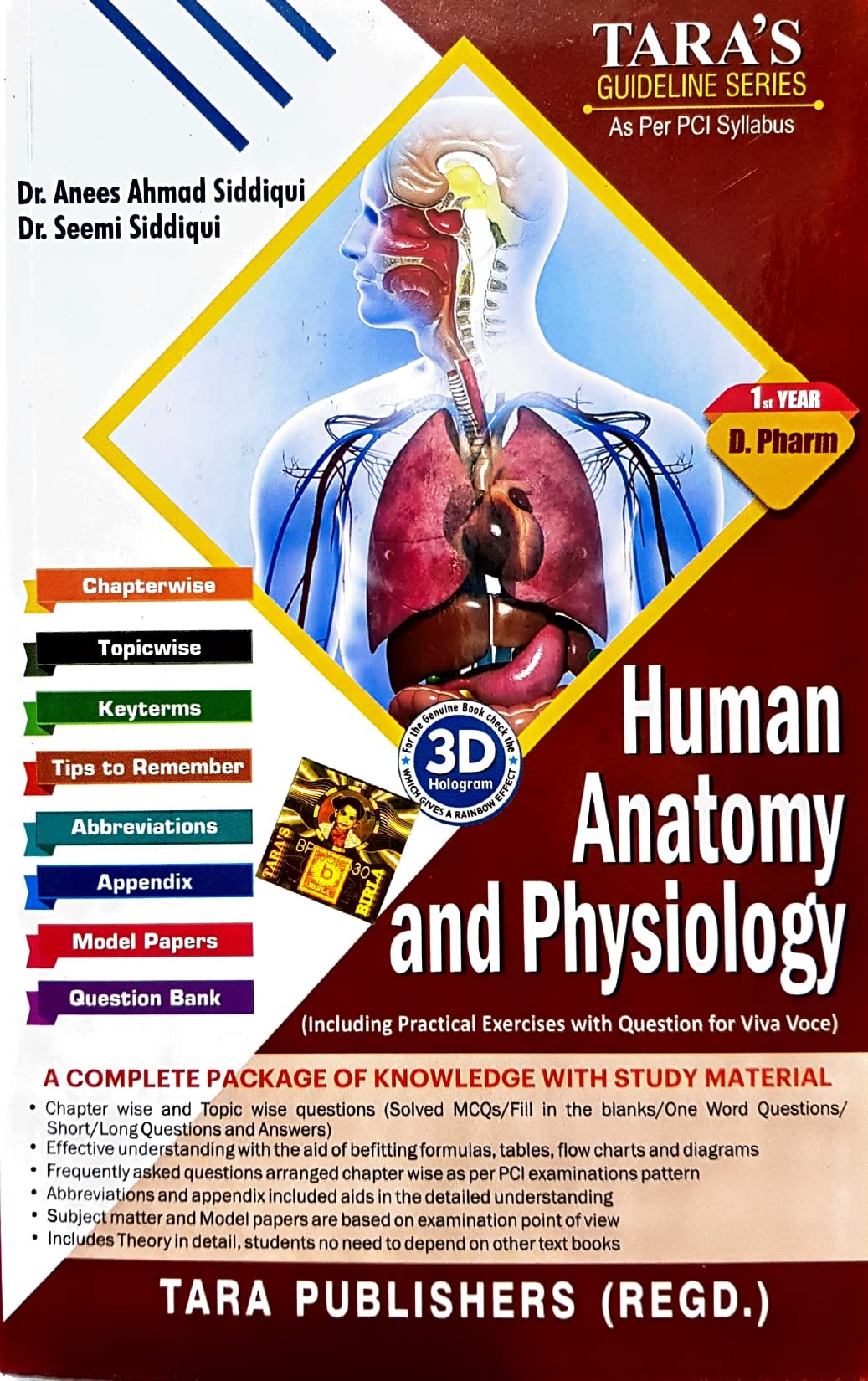Buy Tara's Guideline Series Human Anatomy and Physiology As per PCI ...