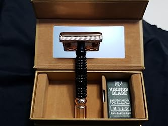 Amazon.com: Double Edge Safety Razor by VIKINGS BLADE, Fat & Short ...