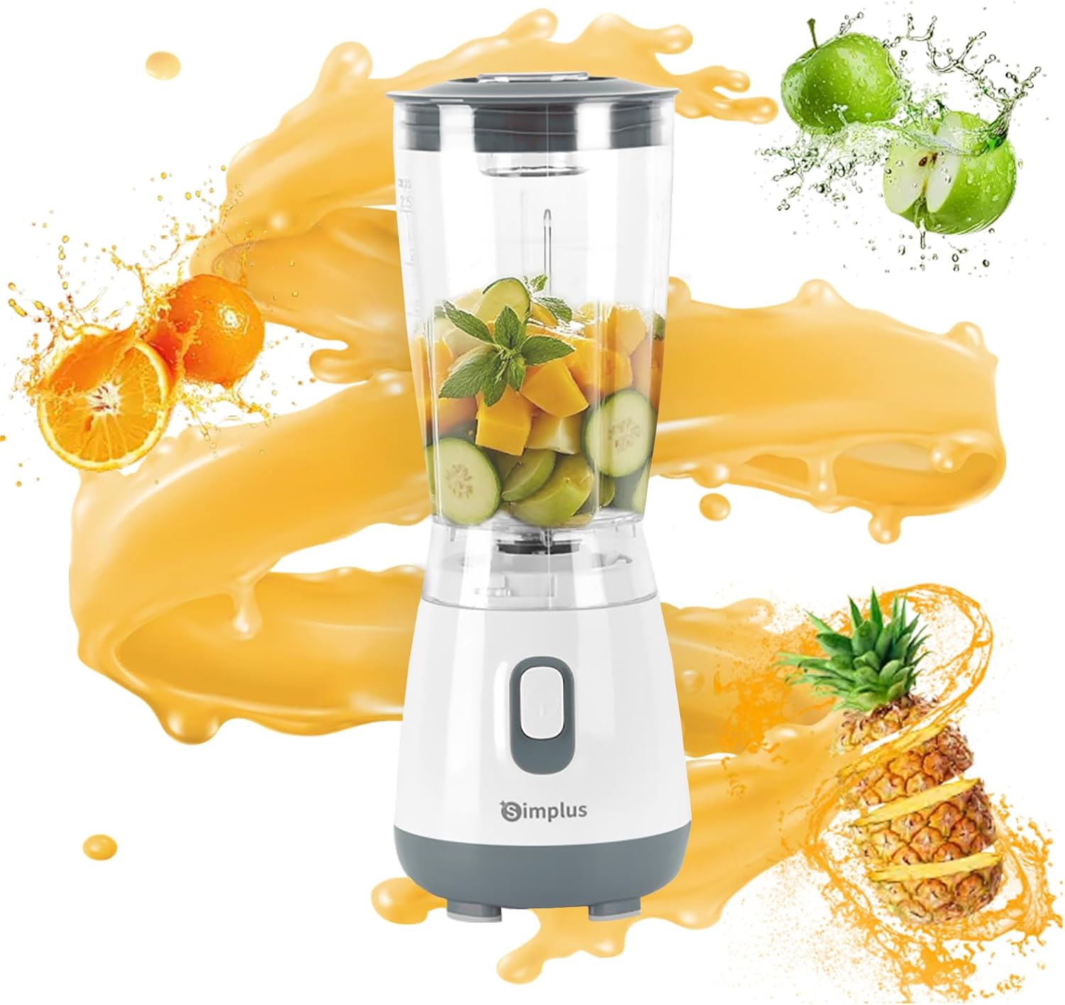 Amazon.de: SIMPLUS Standmixer 600 ml, kompakter Smoothie Mixer mit ...