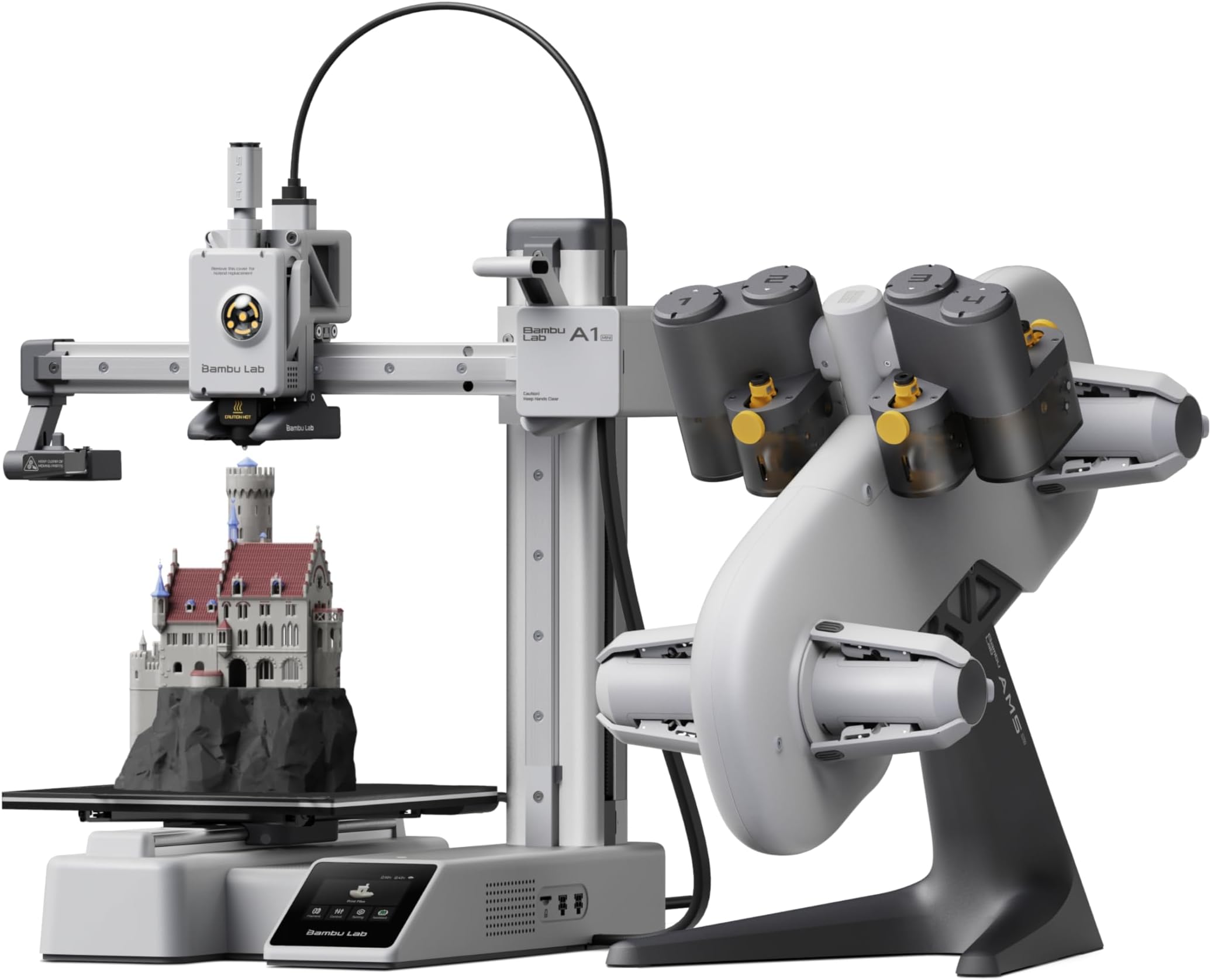 Bambu Lab P1S Combo 3D Printer for Multi-Colour 3D Printing, 500mm/s ...