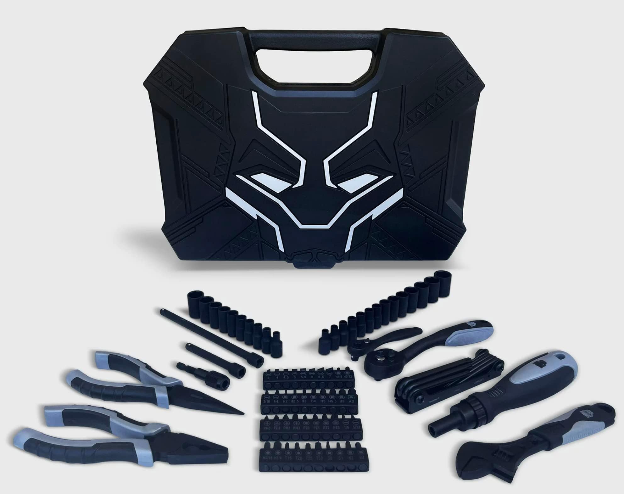 Marvel Black Panther 82pc Tool Set Siver Edition - Amazon.com