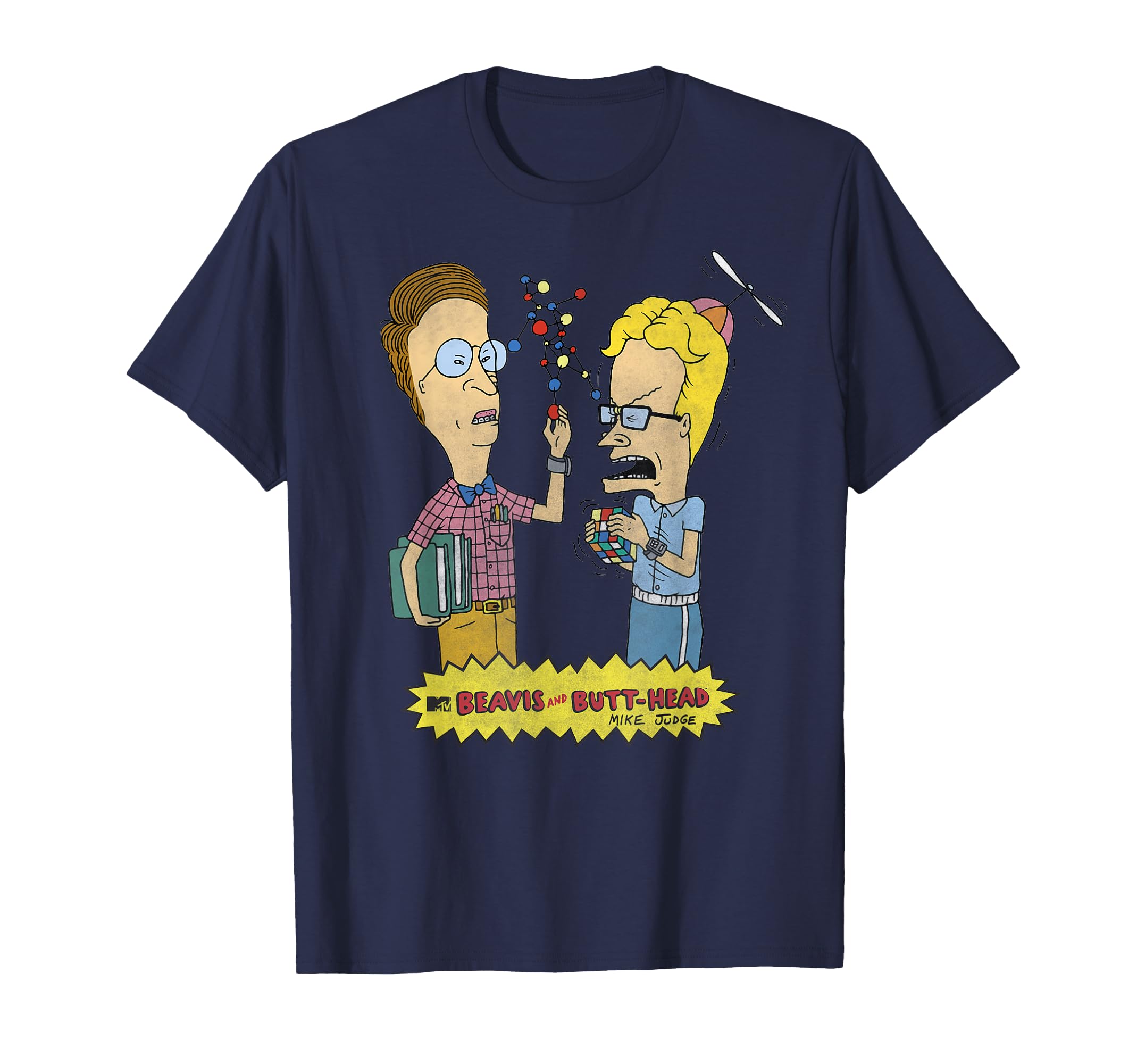 Amazon.com: Beavis and Butt-Head Science Fair Portrait T-Shirt ...