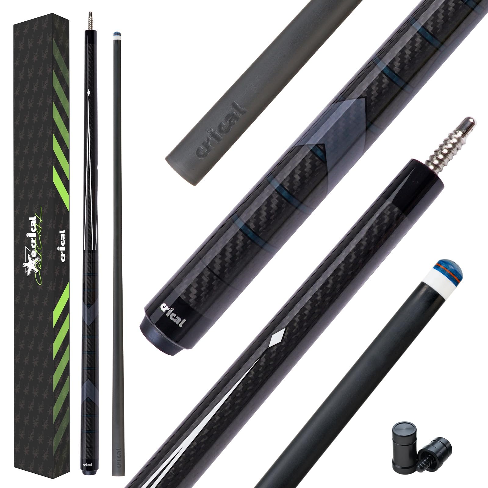 Snapklik.com : CRICAL Carbon Fiber Pool Cue Stick 58" Billiard Cue ...