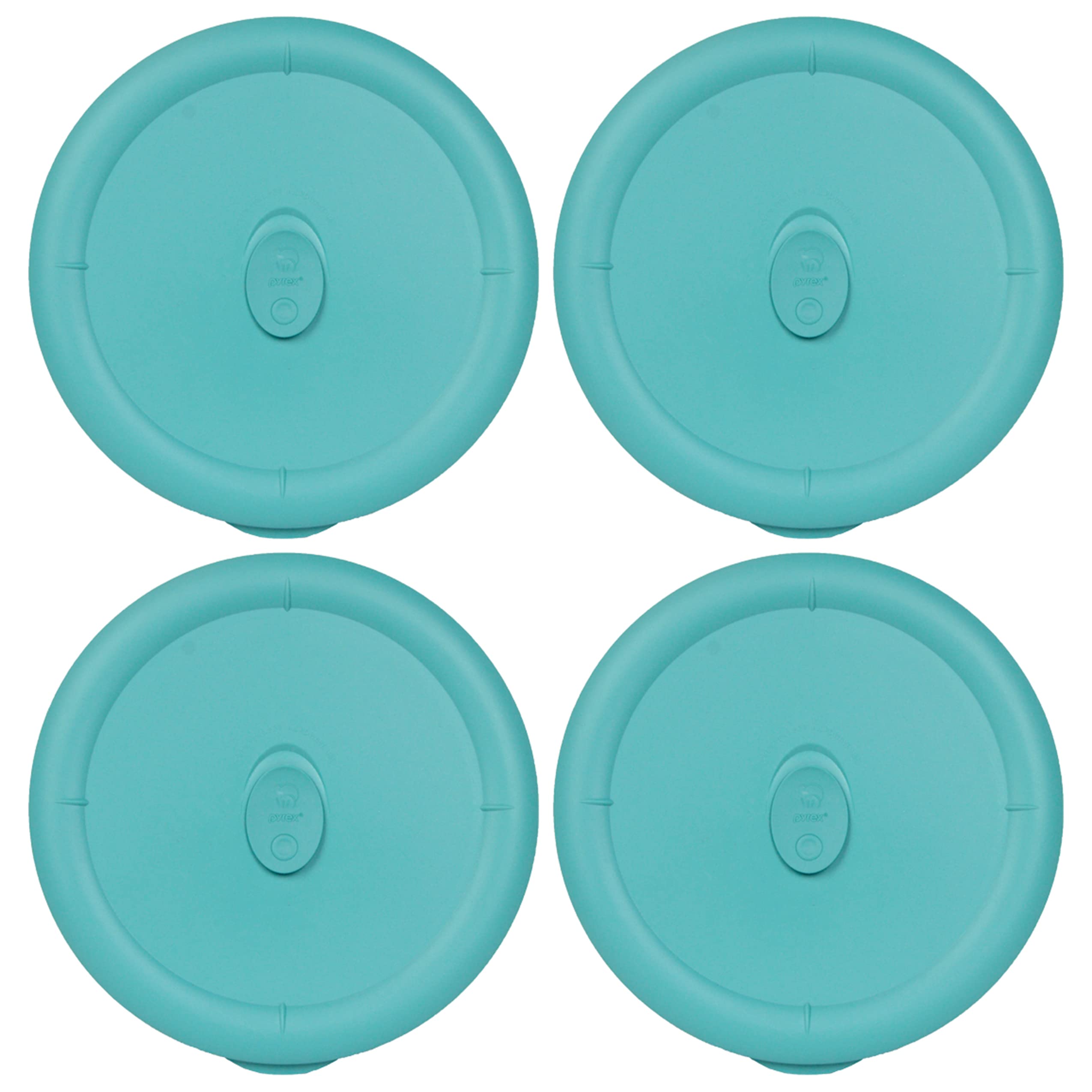 Amazon.com: Pyrex 8202-VPC Turquoise Round Vented Plastic Food Storage ...