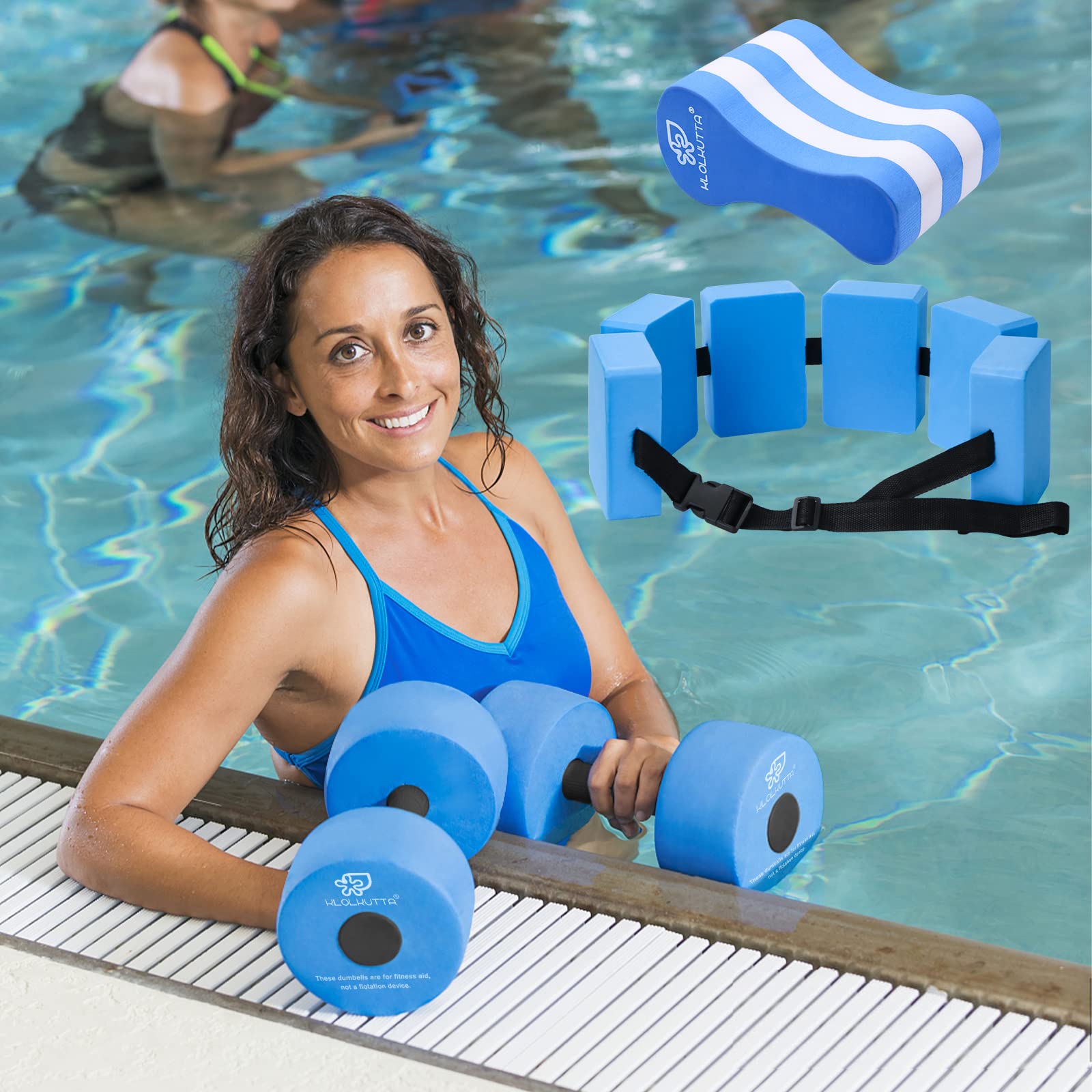 Snapklik.com : Water Weights Dumbbells Set, Water Aerobics Equipment ...